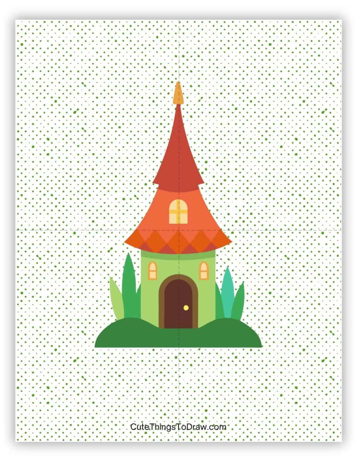 Cute Fairy Tale House Drawing Ideas - Cute Things to Draw