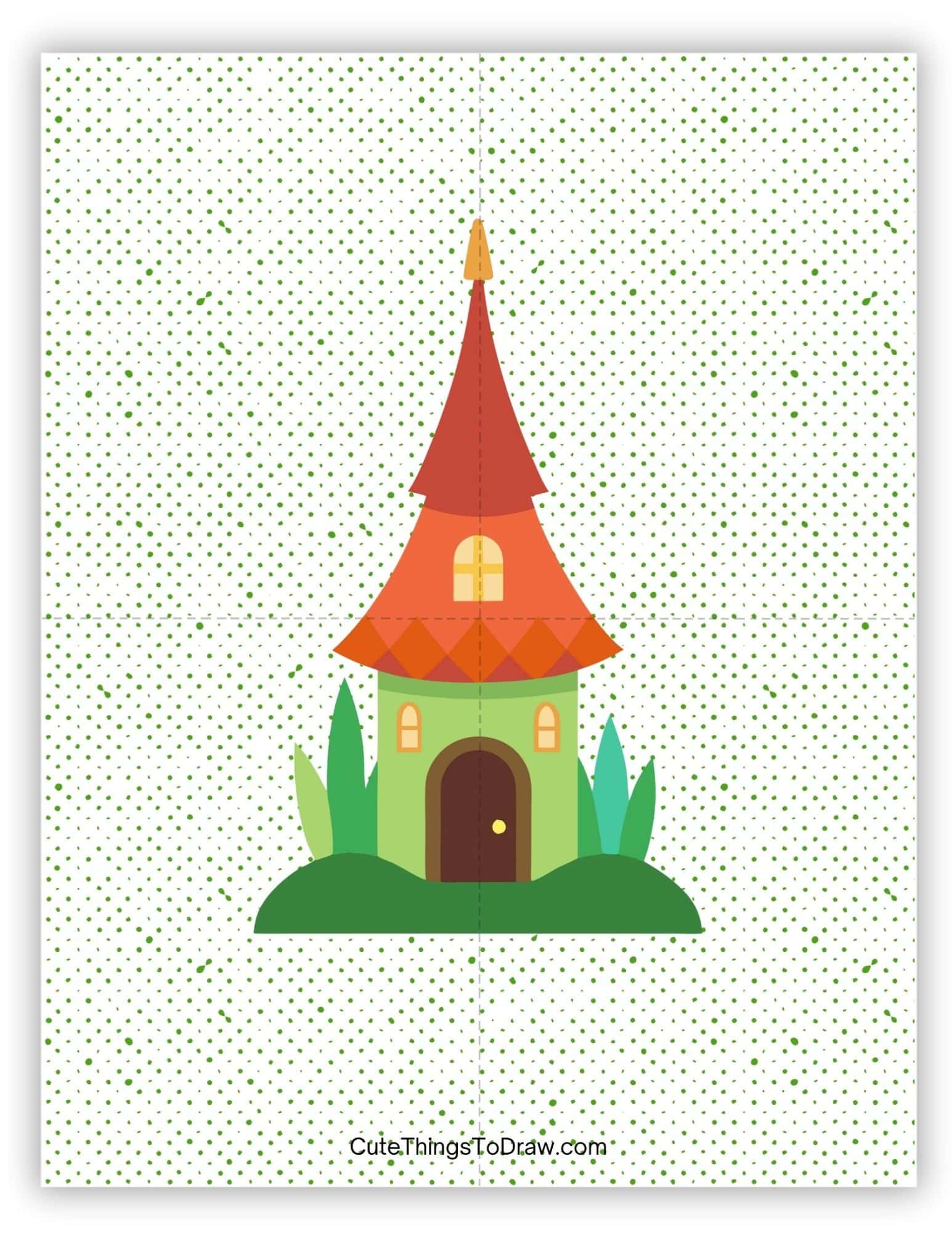 Cute Fairy Tale House Drawing Ideas - Cute Things to Draw