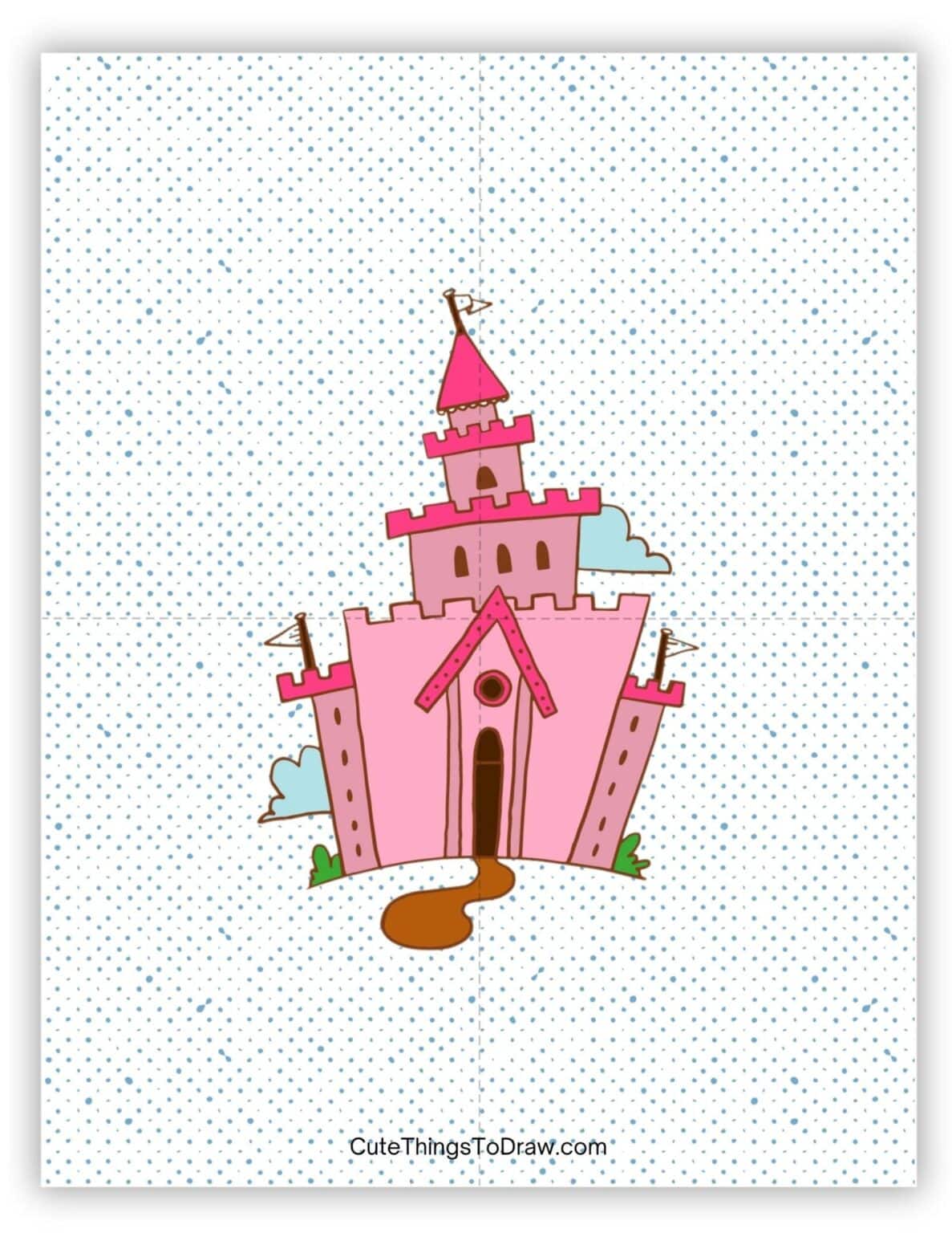 Cute Castle Drawing Ideas - Cute Things to Draw