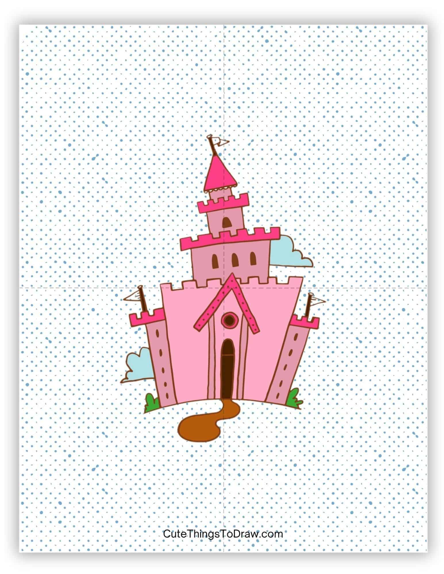 Cute Castle Drawing Ideas - Cute Things to Draw