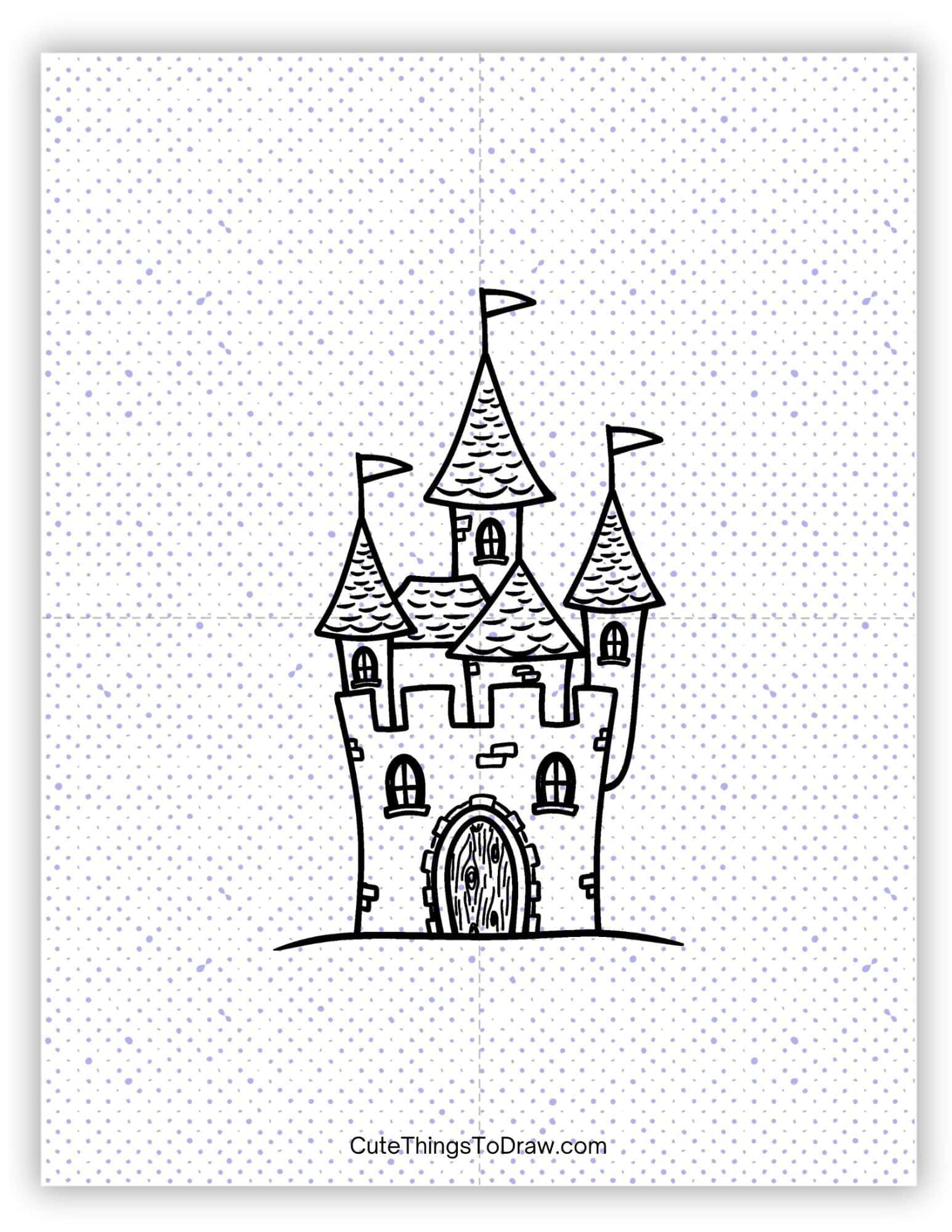 Cute Castle Drawing Ideas - Cute Things to Draw