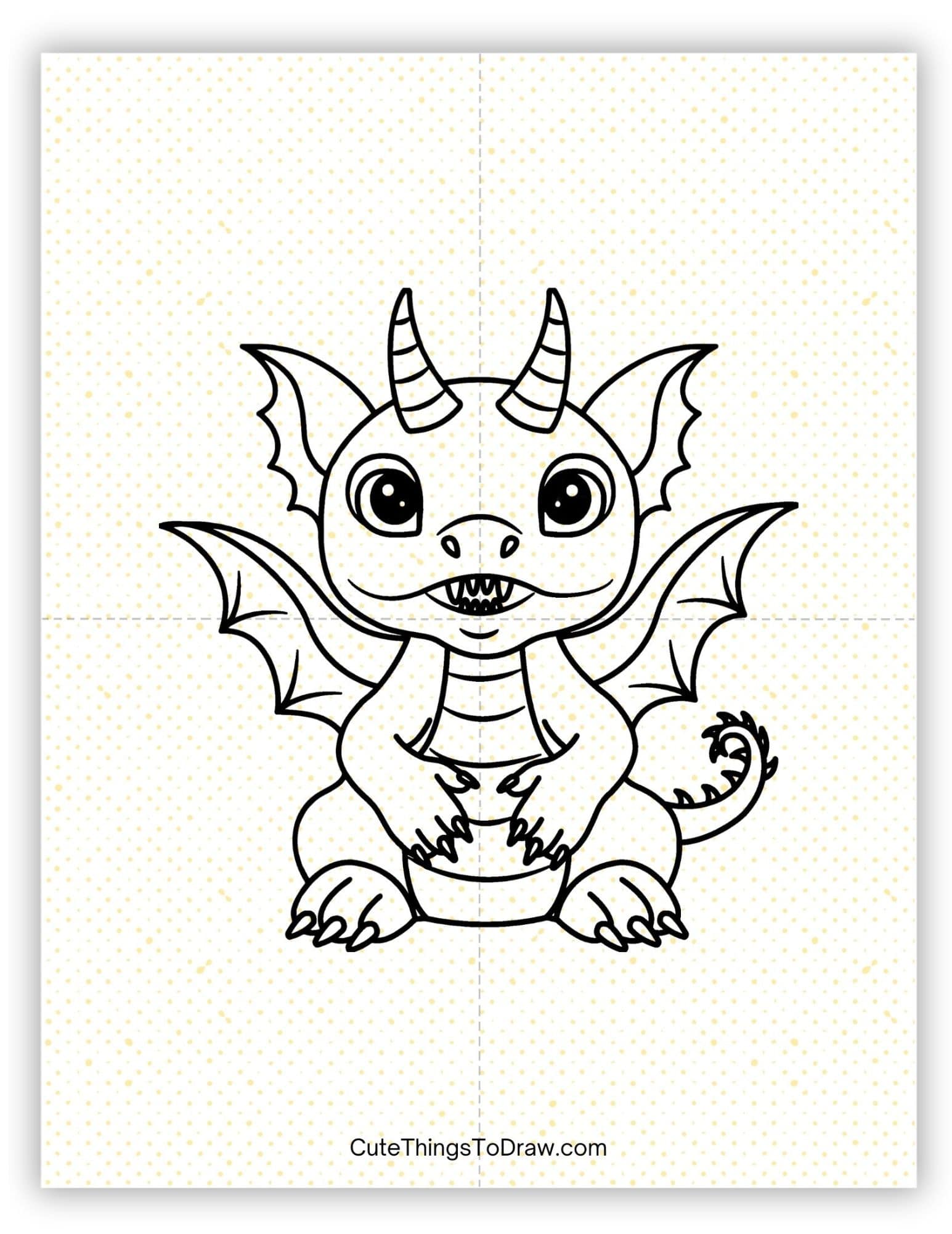 37 Cute Dragon Drawing Ideas - Cute Things to Draw