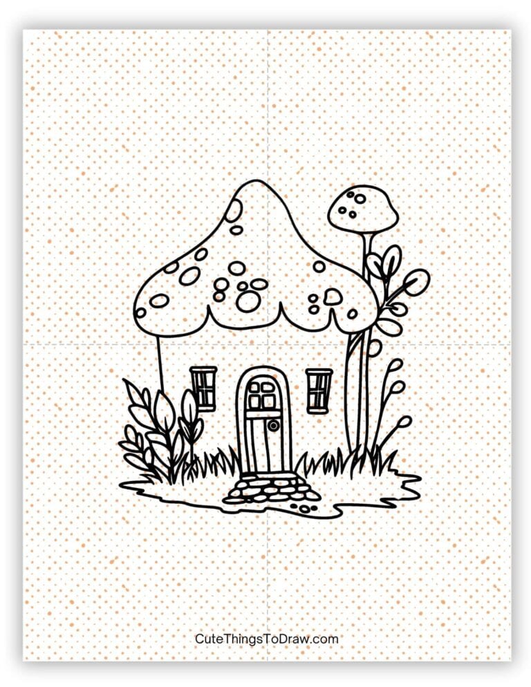 Cute Fairy Tale House Drawing Ideas - Cute Things to Draw