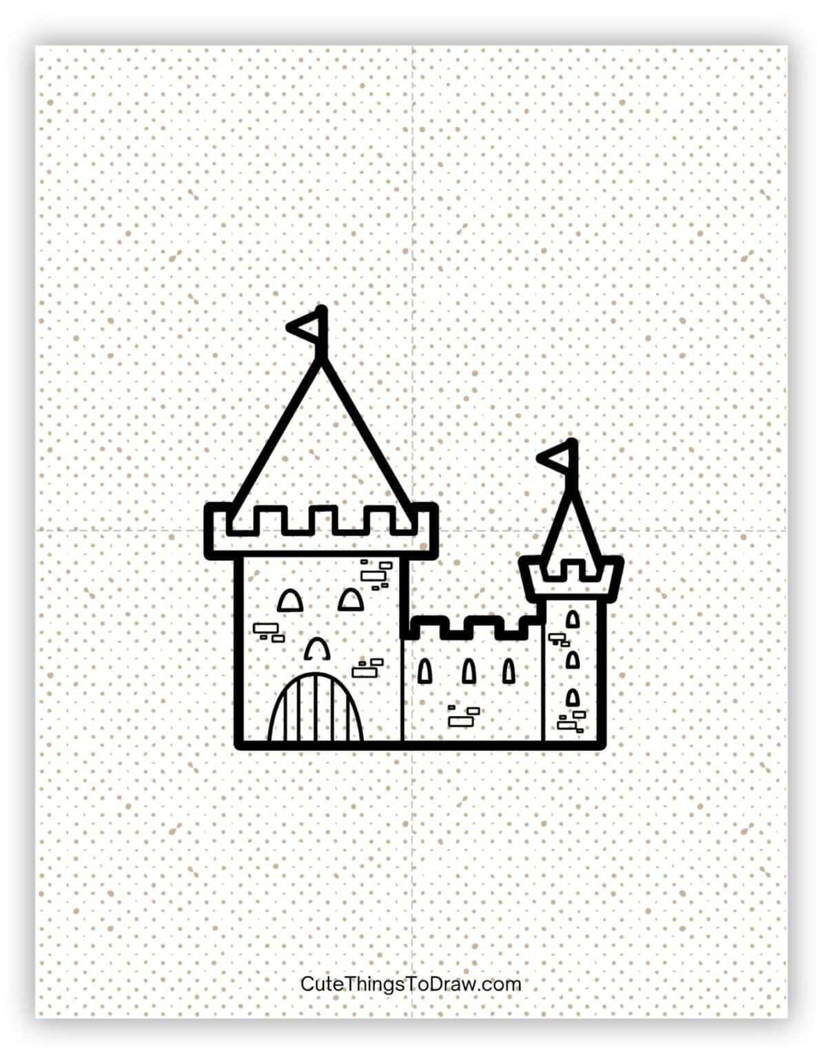 Cute Castle Drawing Ideas - Cute Things to Draw