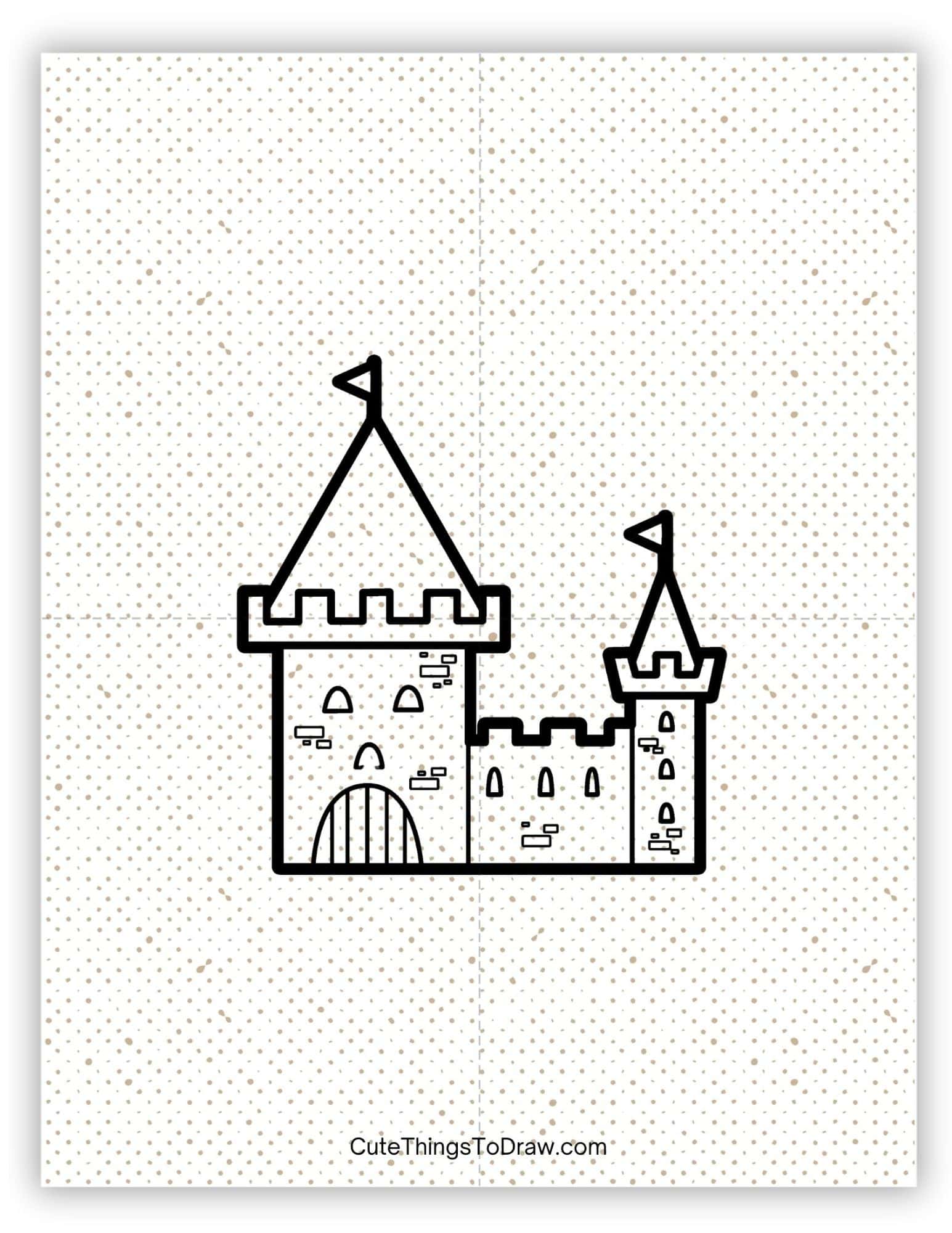 Cute Castle Drawing Ideas - Cute Things to Draw
