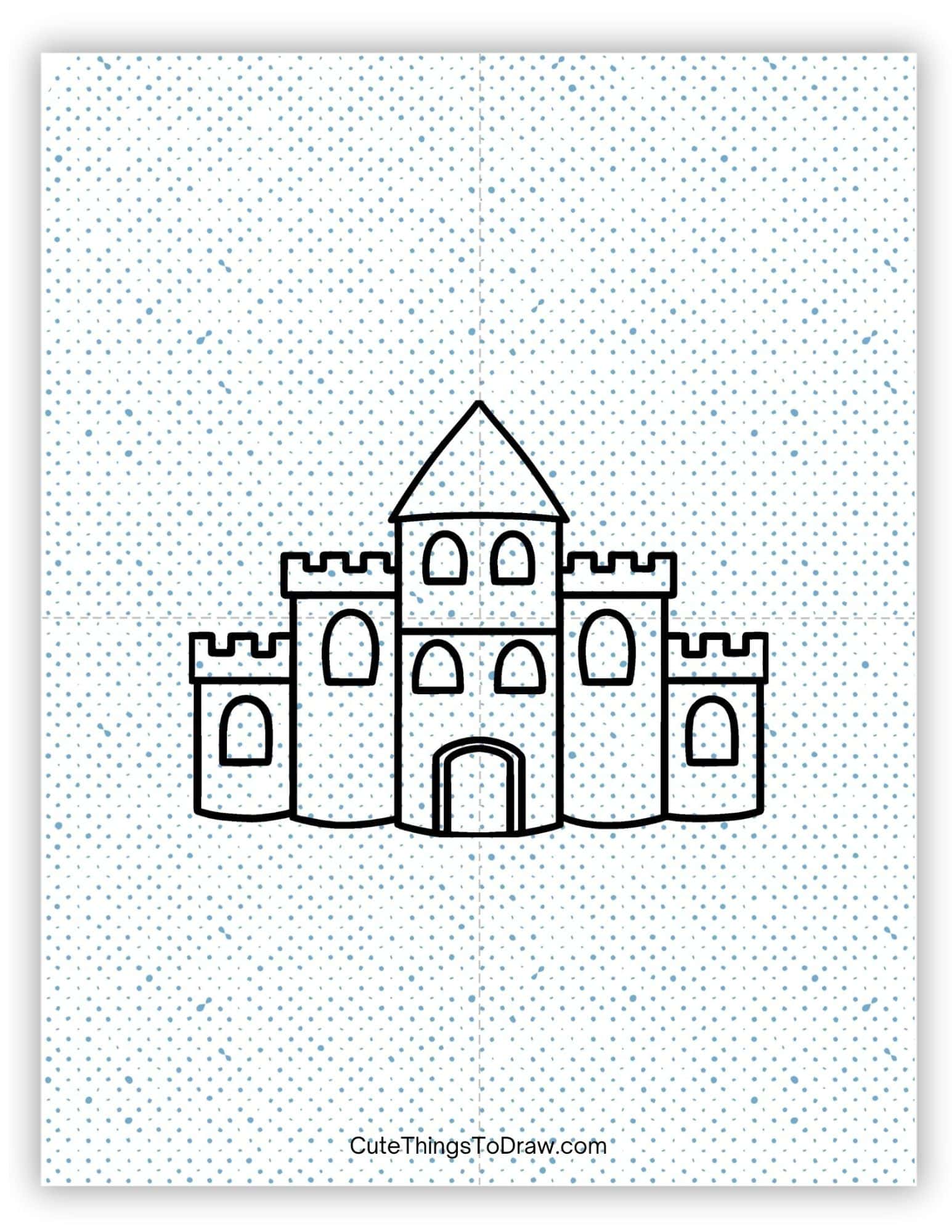 Cute Castle Drawing Ideas - Cute Things to Draw