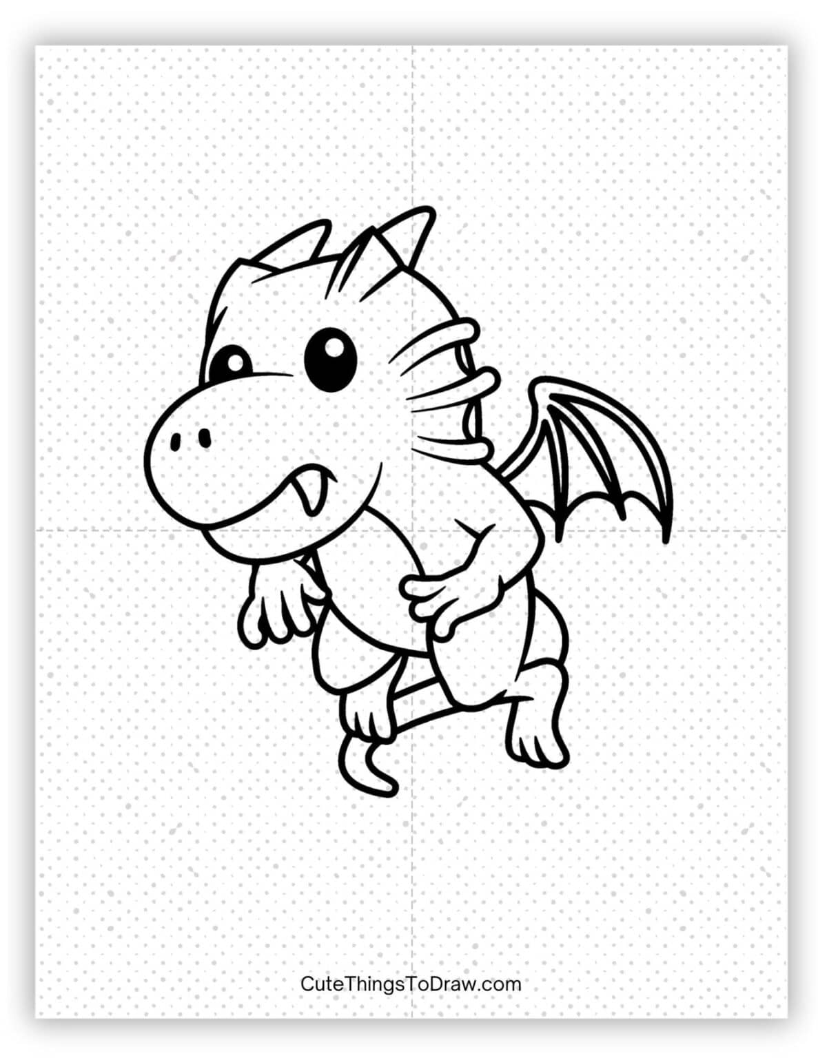 37 Cute Dragon Drawing Ideas - Cute Things to Draw