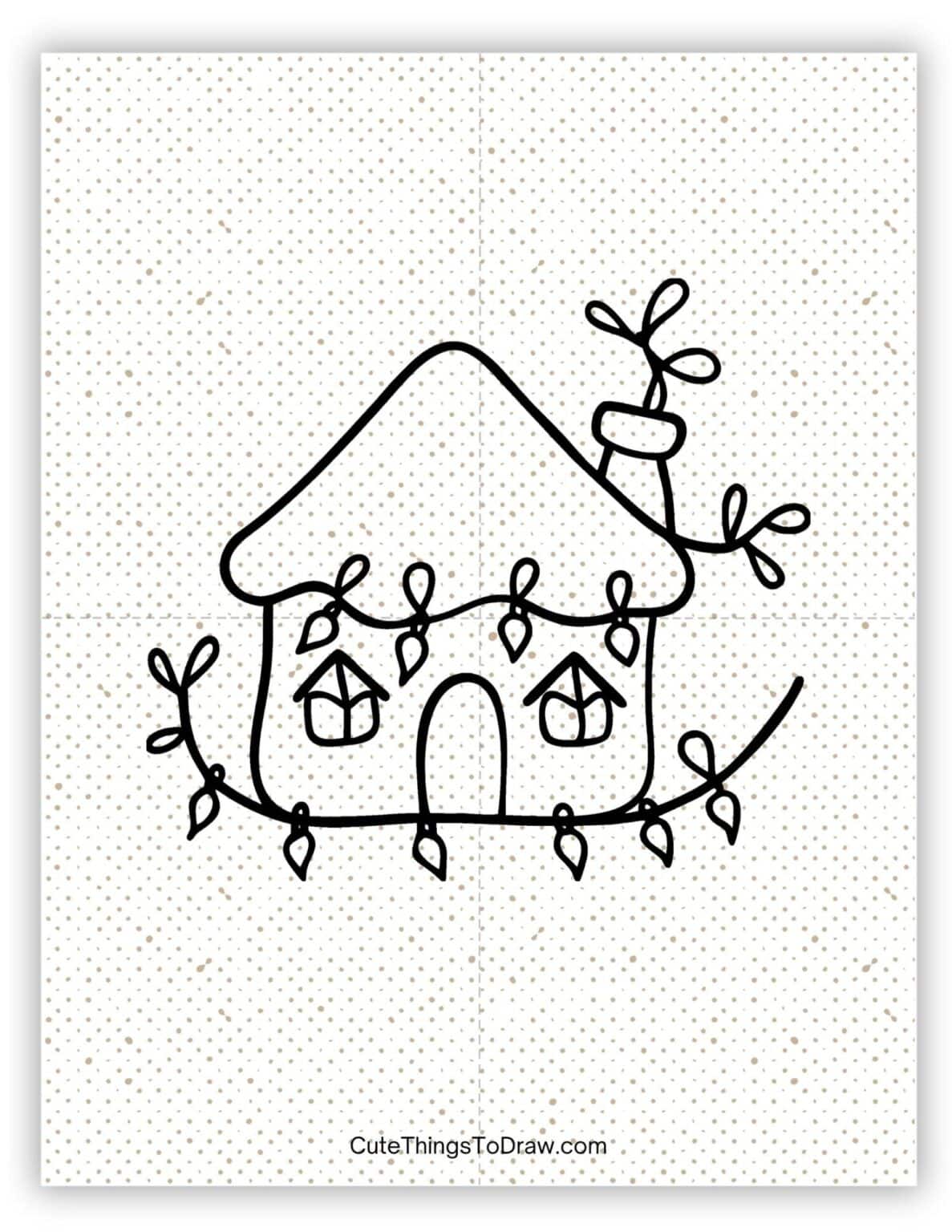 Cute Fairy Tale House Drawing Ideas - Cute Things to Draw