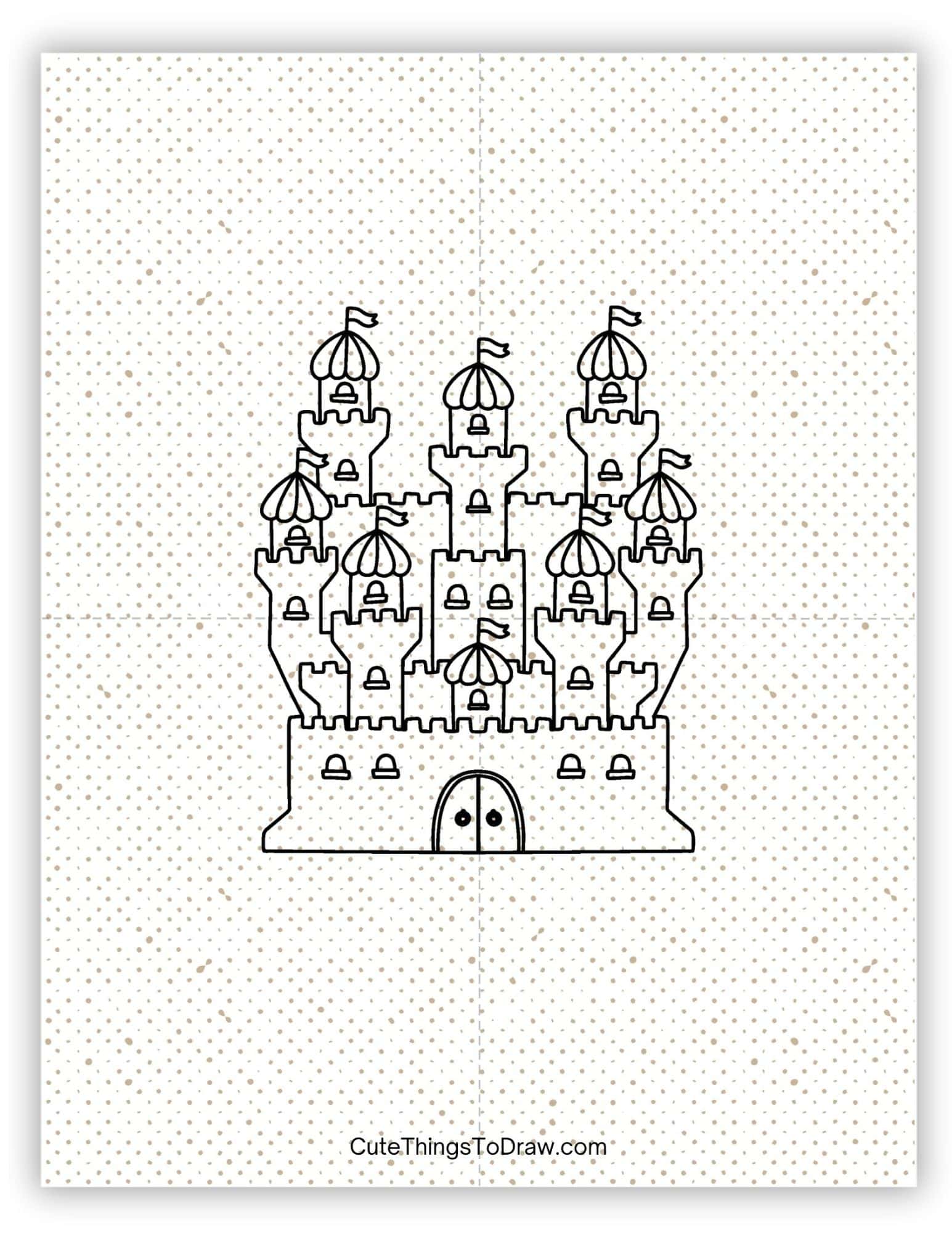 Cute Castle Drawing Ideas - Cute Things to Draw