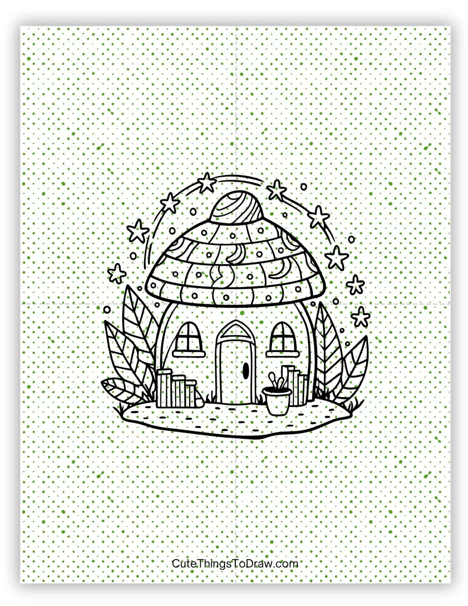 Cute Fairy Tale House Drawing Ideas - Cute Things to Draw