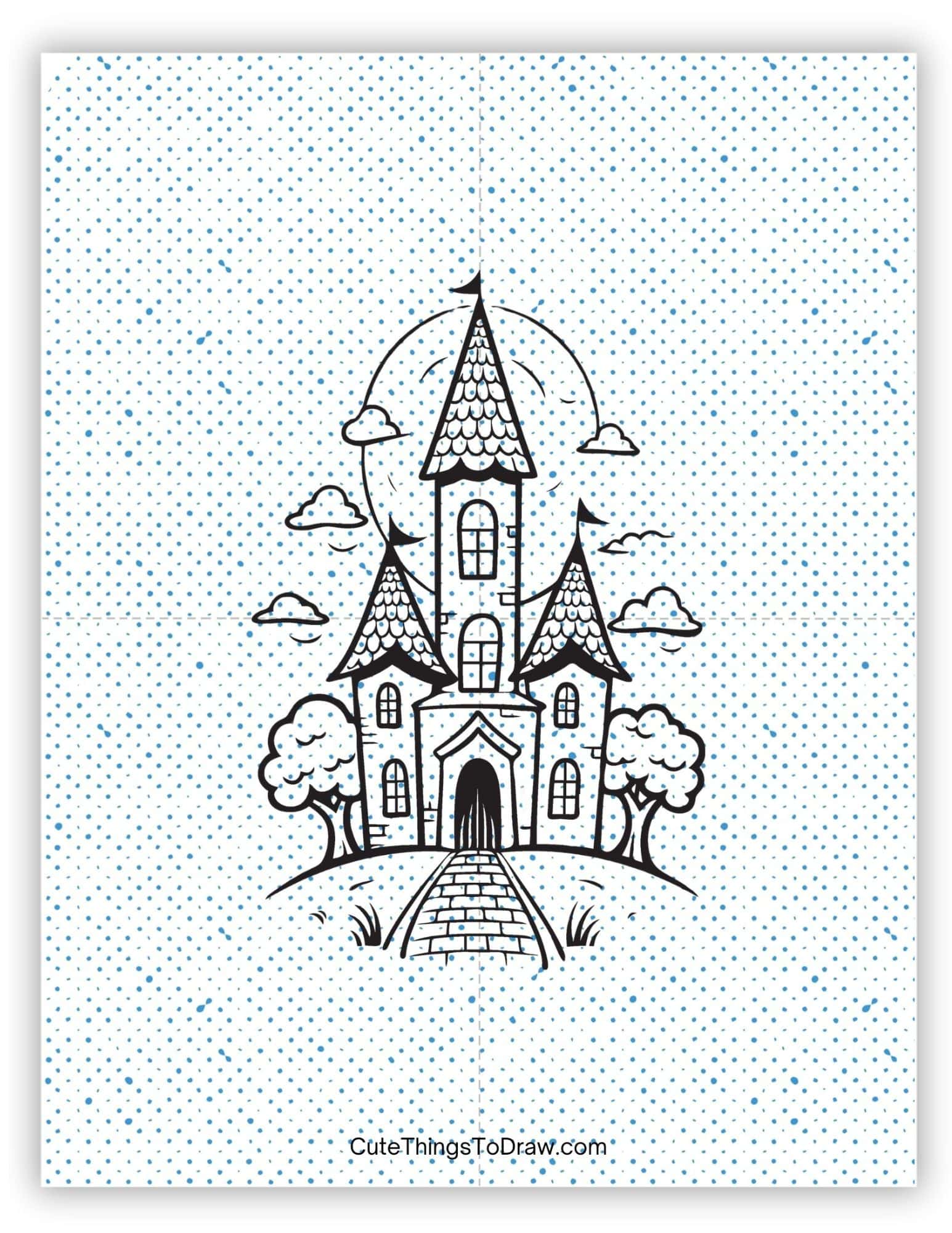 Cute Fairy Tale House Drawing Ideas - Cute Things to Draw
