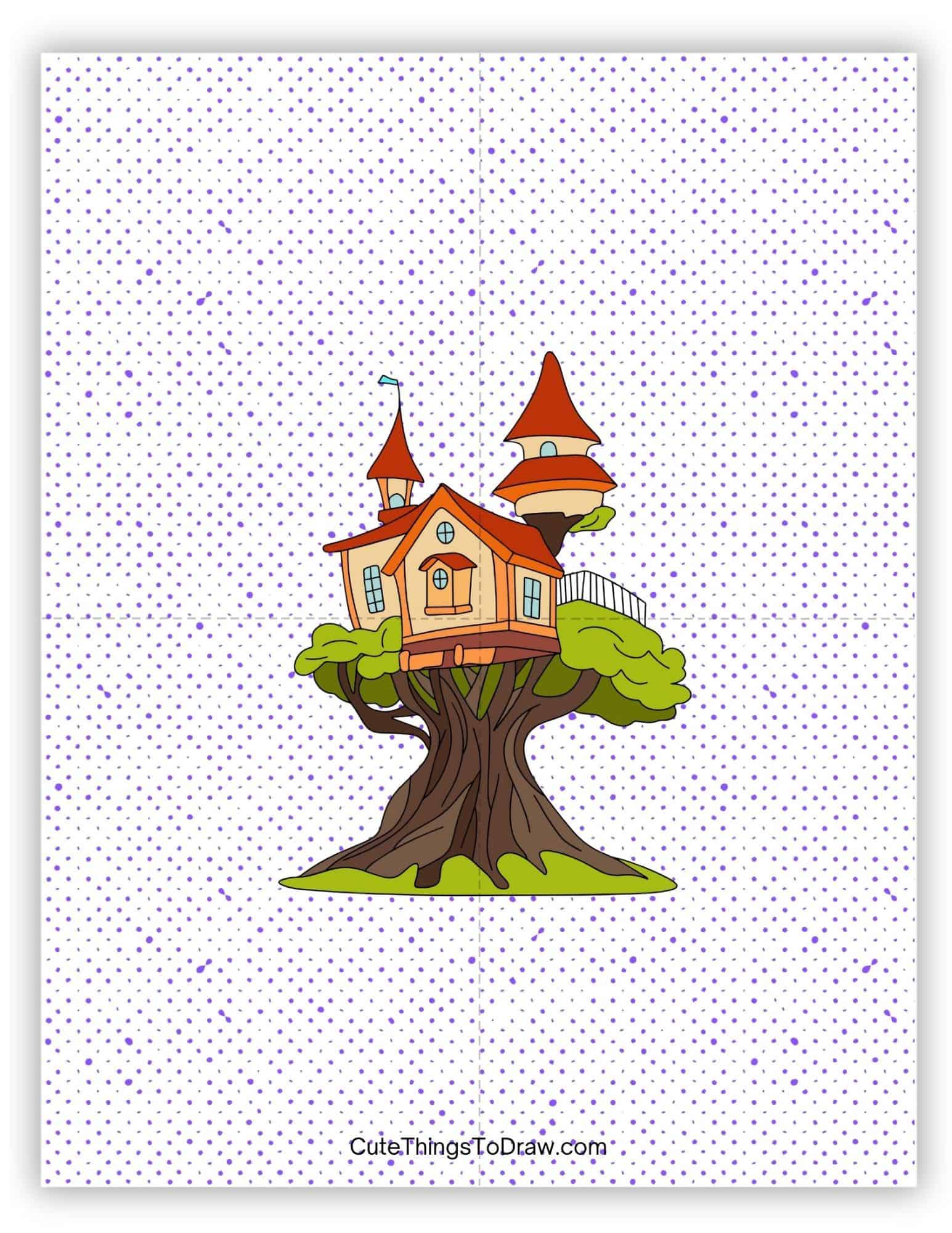 Cute Fairy Tale House Drawing Ideas - Cute Things to Draw