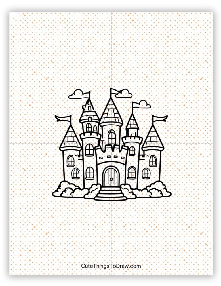 Cute Castle Drawing Ideas - Cute Things to Draw