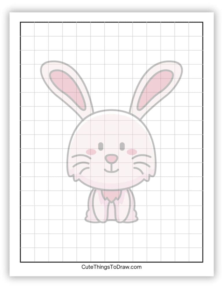 Finish Drawing the Rabbit (Free PDF Printable) - Cute Things to Draw