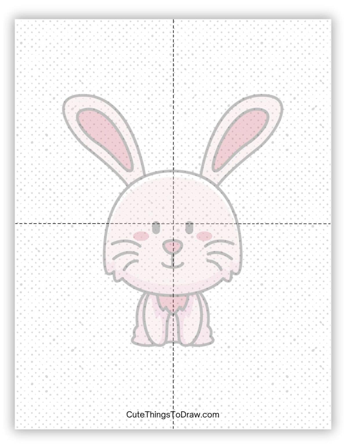 Finish Drawing the Rabbit (Free PDF Printable) - Cute Things to Draw