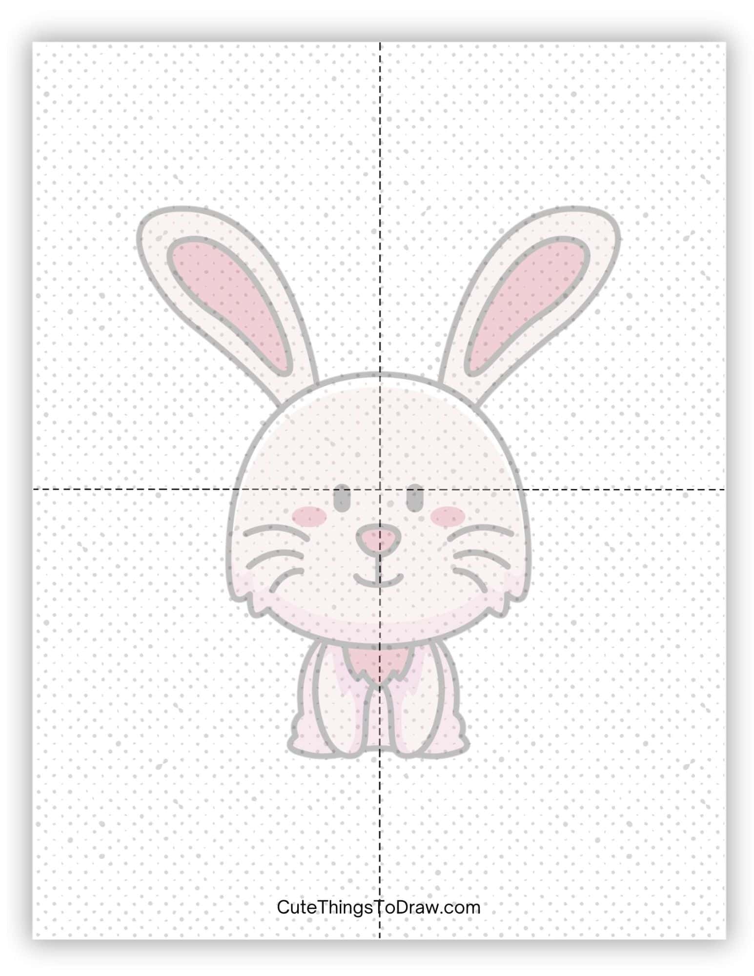 Finish Drawing the Rabbit (Free PDF Printable) - Cute Things to Draw