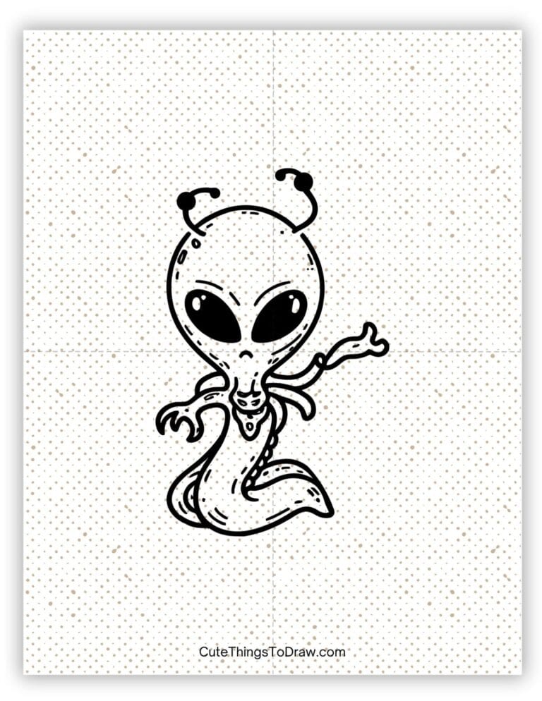 34 Cute Alien Drawing Ideas - Cute Things to Draw