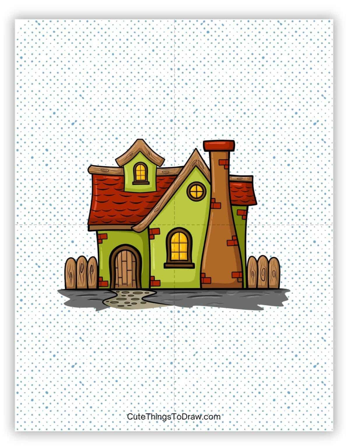 49 Cute House Drawing Ideas - Cute Things to Draw