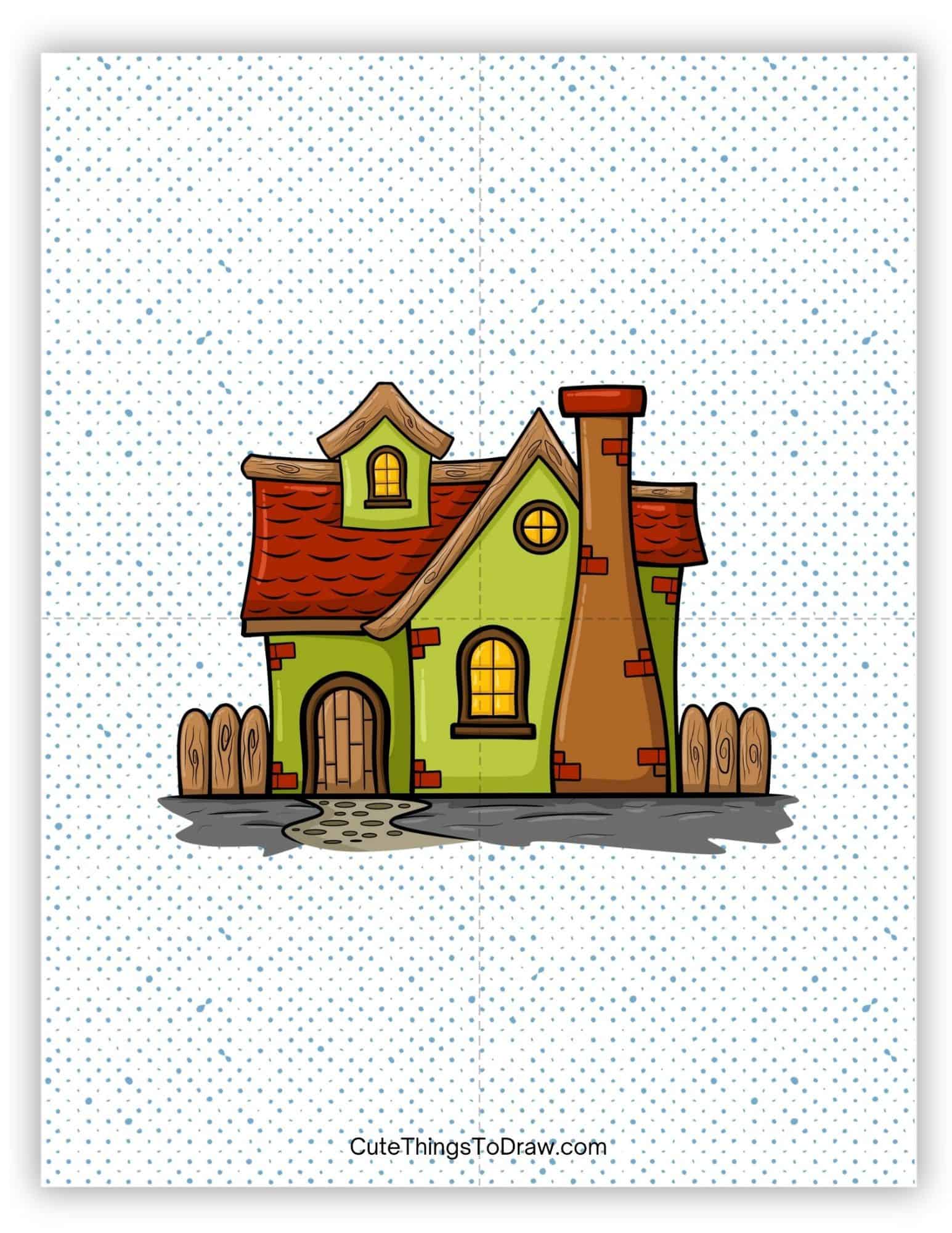 49 Cute House Drawing Ideas - Cute Things to Draw