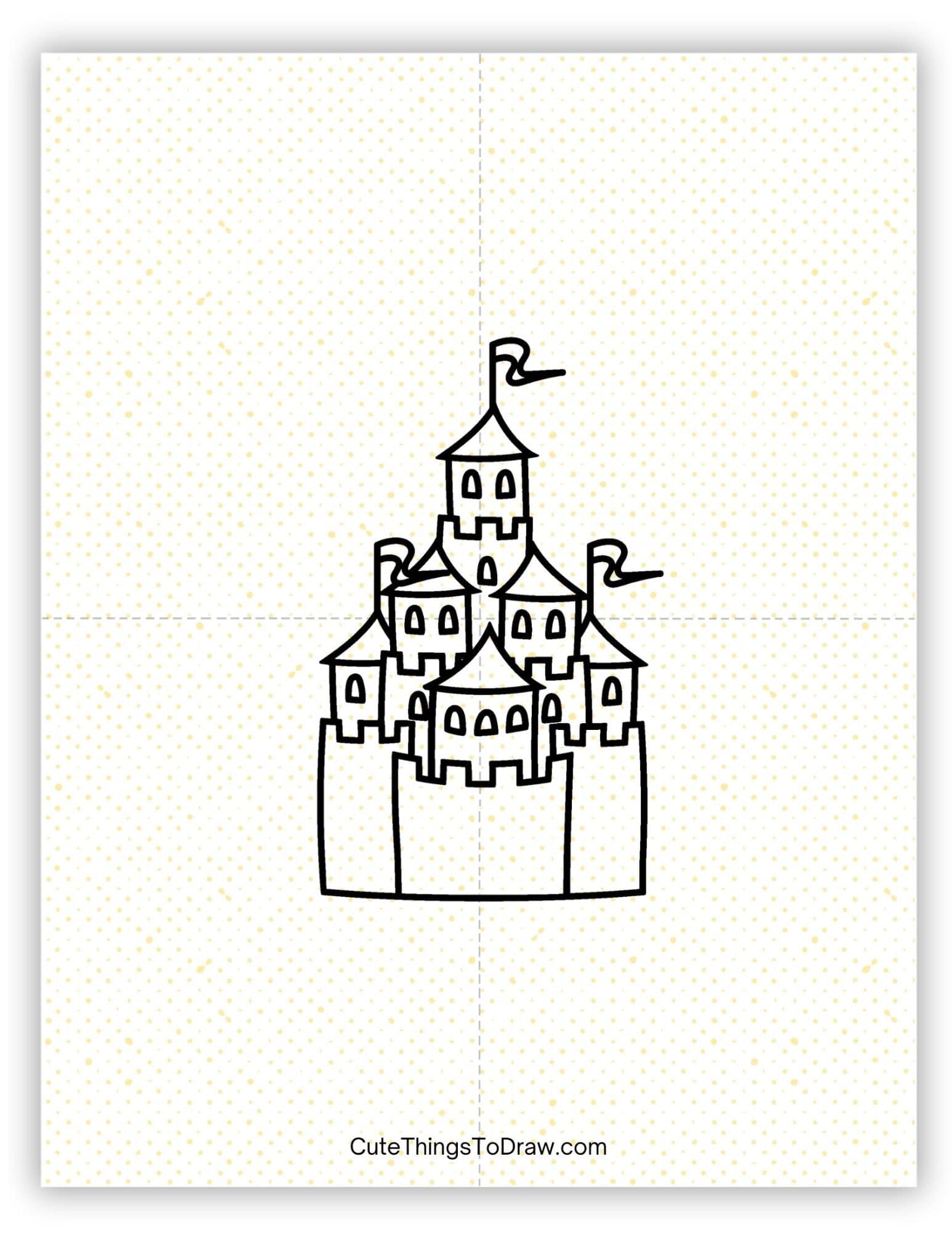 Cute Castle Drawing Ideas - Cute Things to Draw