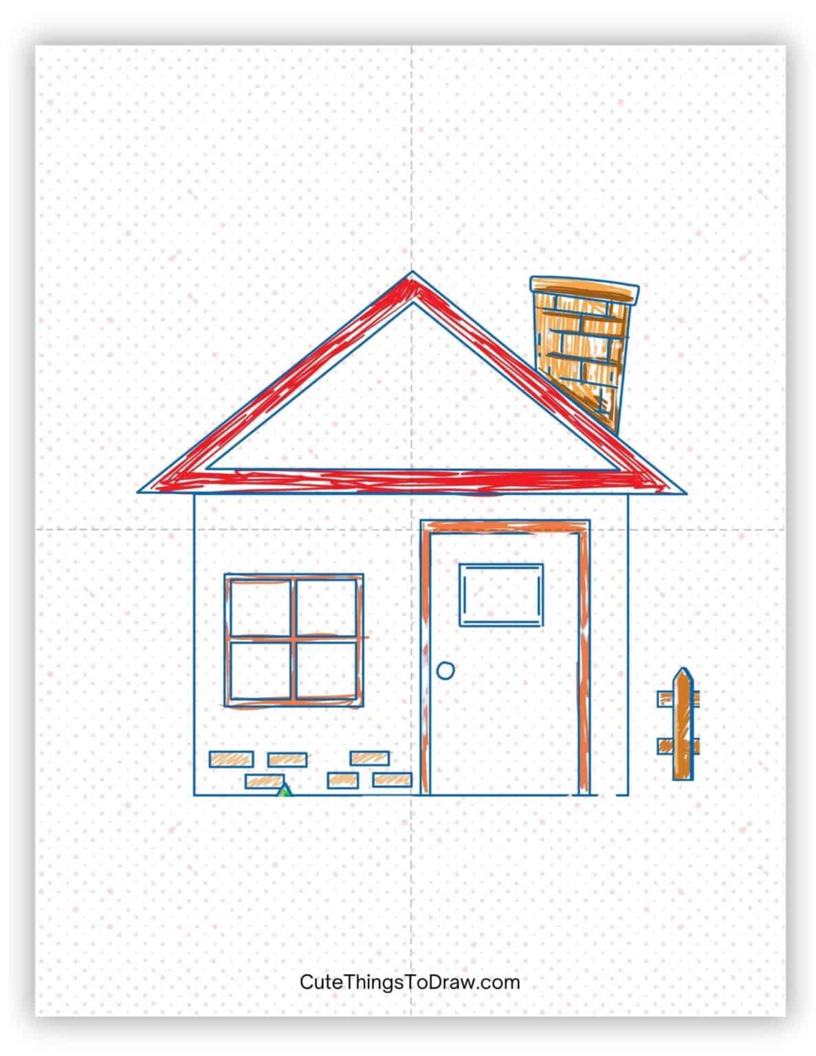 49 Cute House Drawing Ideas - Cute Things to Draw