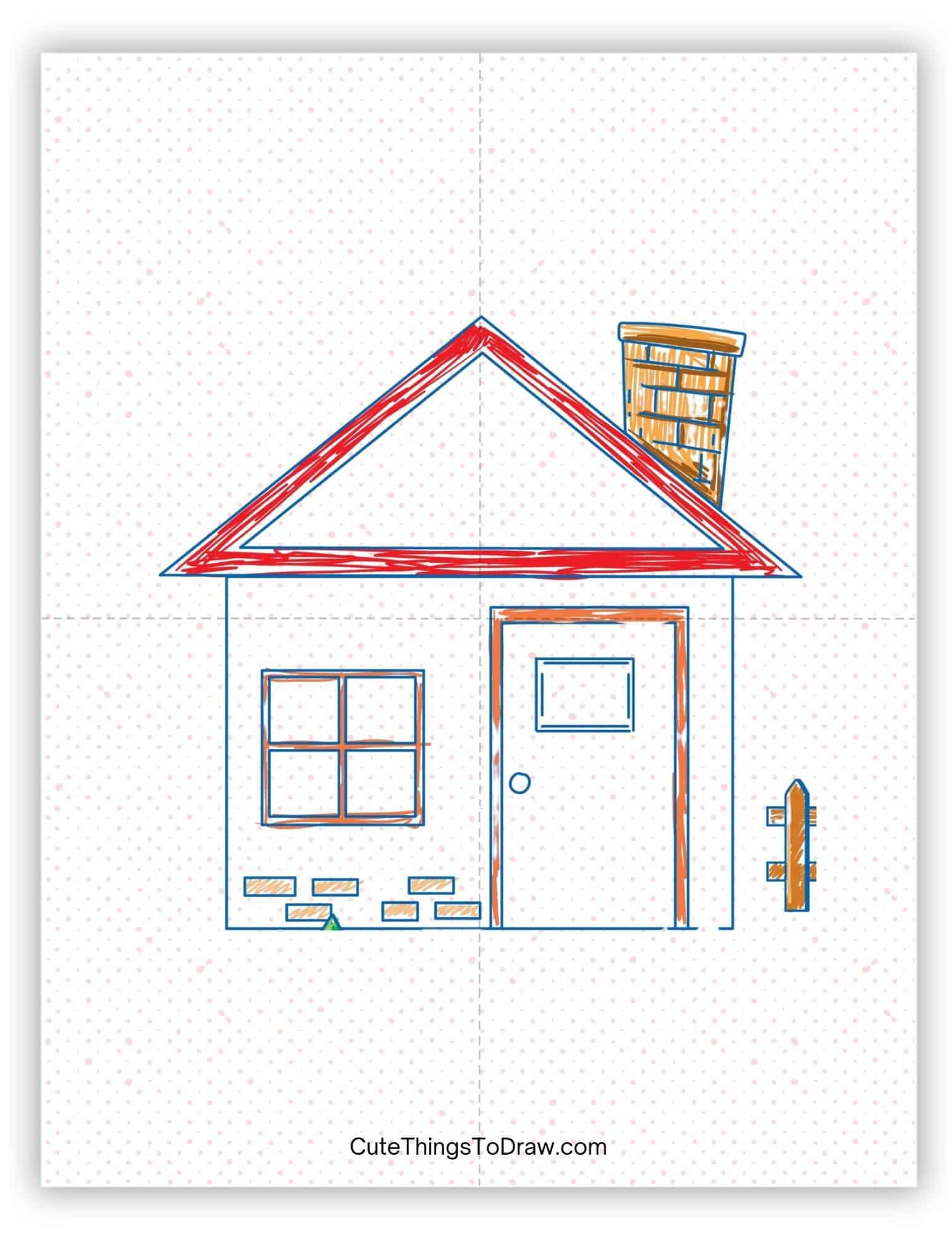 49 Cute House Drawing Ideas - Cute Things to Draw