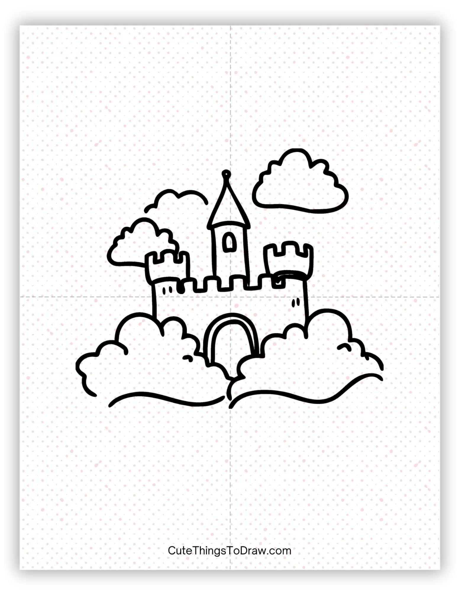 Cute Castle Drawing Ideas - Cute Things to Draw