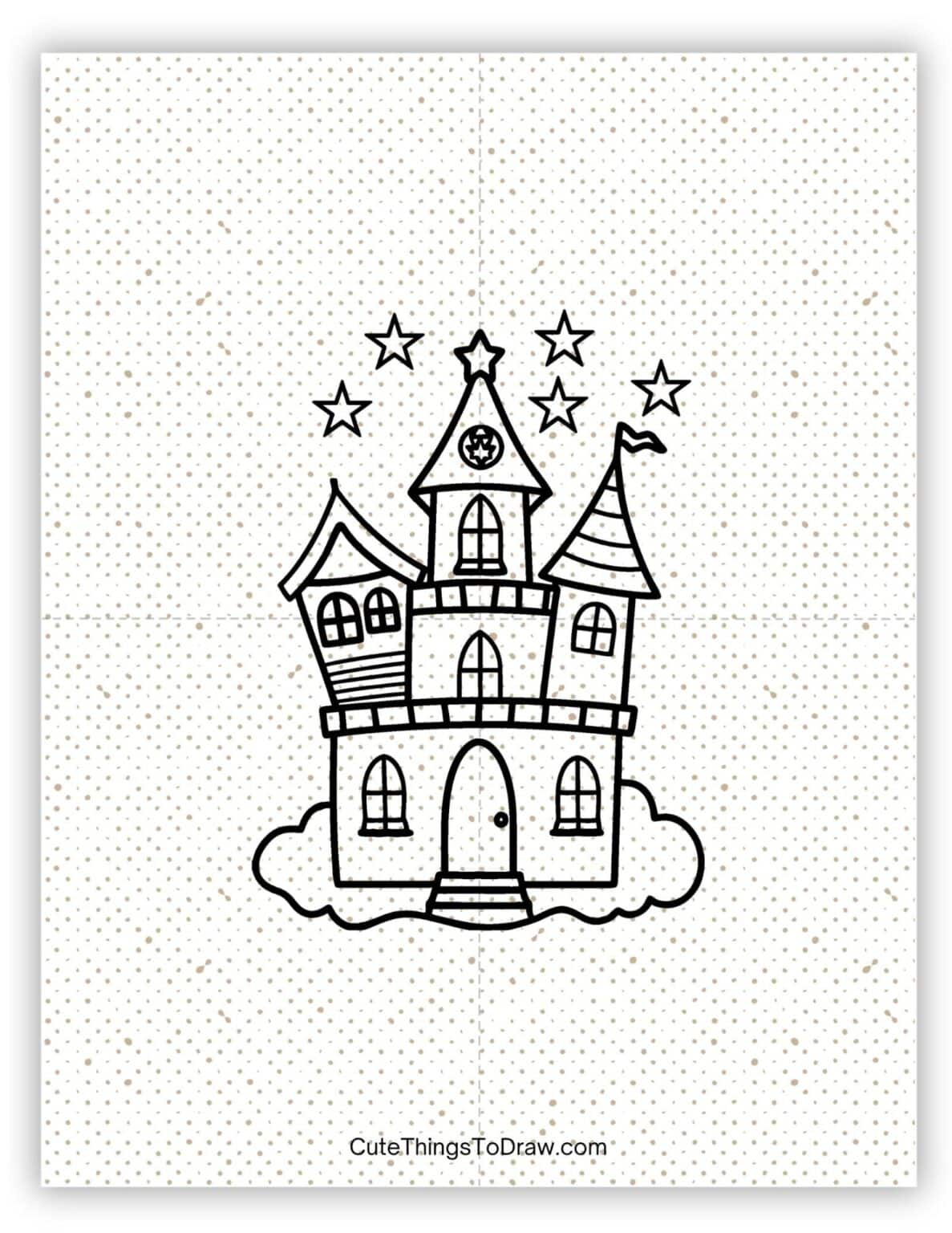 Cute Castle Drawing Ideas - Cute Things to Draw