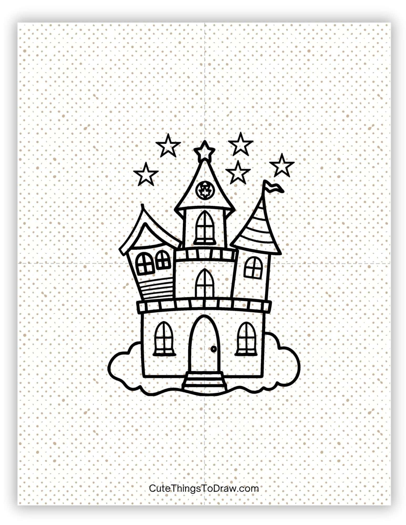 Cute Castle Drawing Ideas - Cute Things to Draw