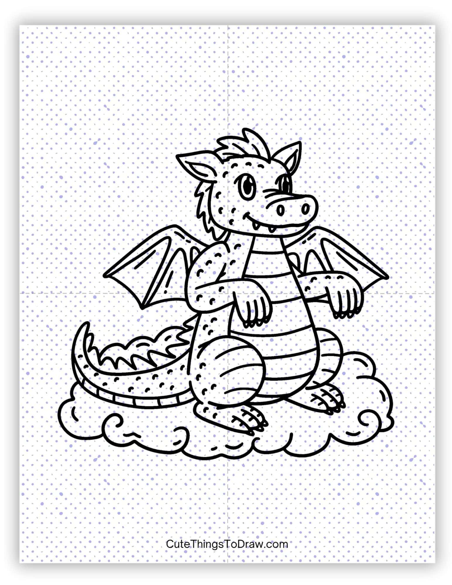 37 Cute Dragon Drawing Ideas - Cute Things to Draw