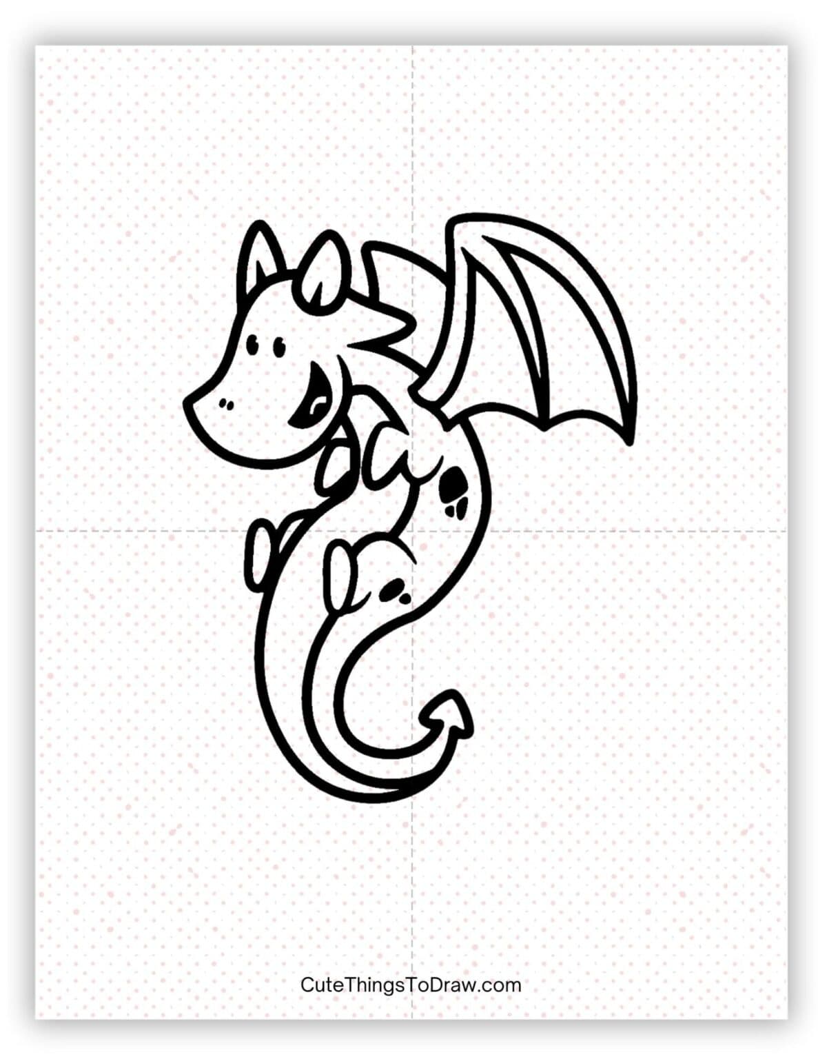 37 Cute Dragon Drawing Ideas - Cute Things to Draw