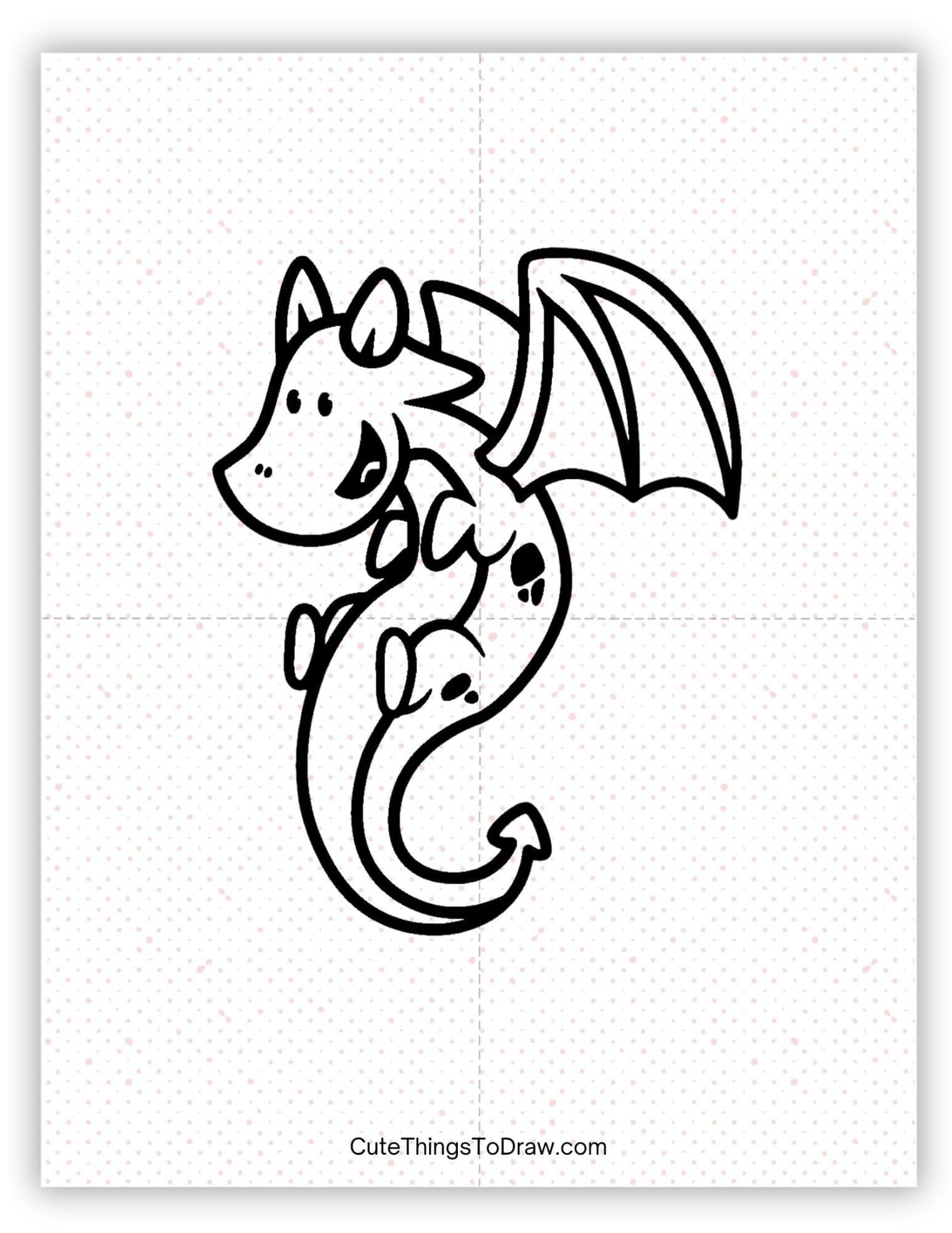 37 Cute Dragon Drawing Ideas - Cute Things to Draw