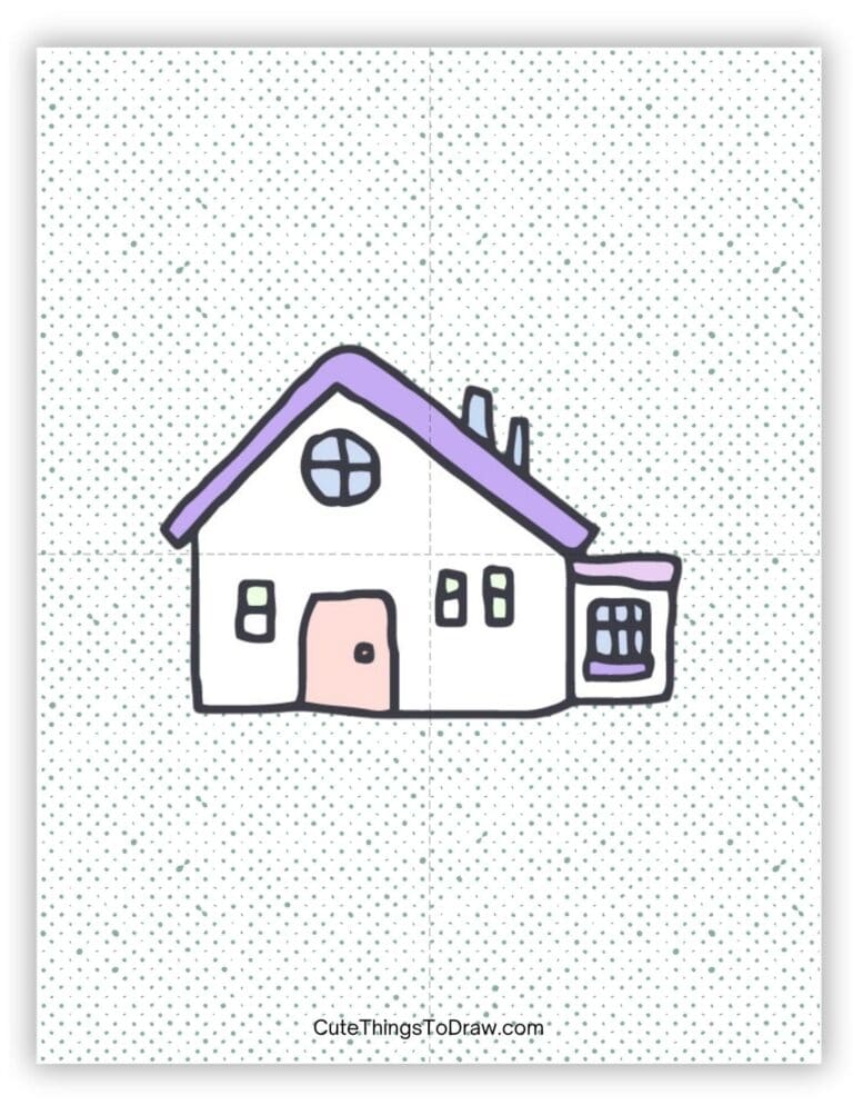 49 Cute House Drawing Ideas - Cute Things to Draw