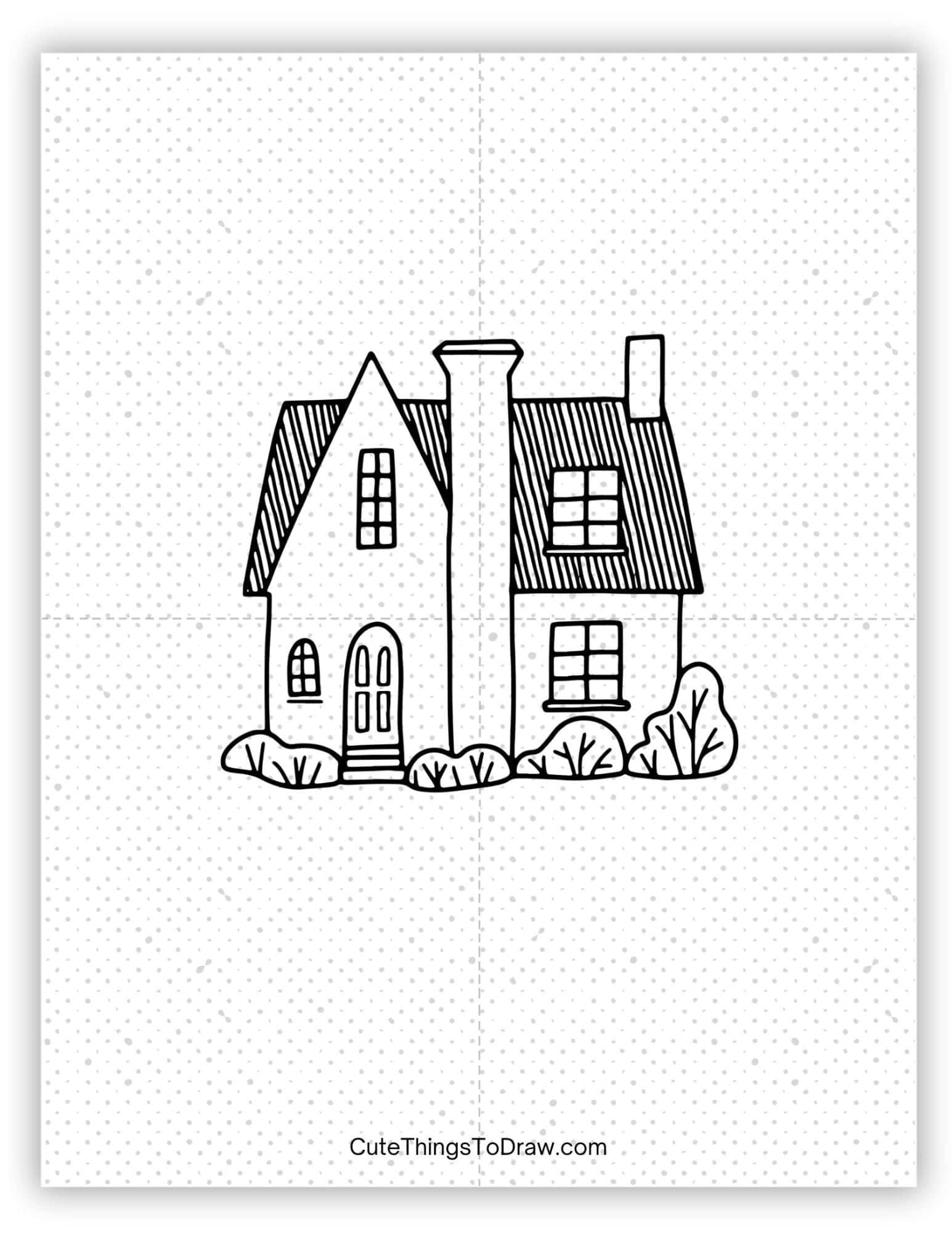 49 Cute House Drawing Ideas - Cute Things to Draw