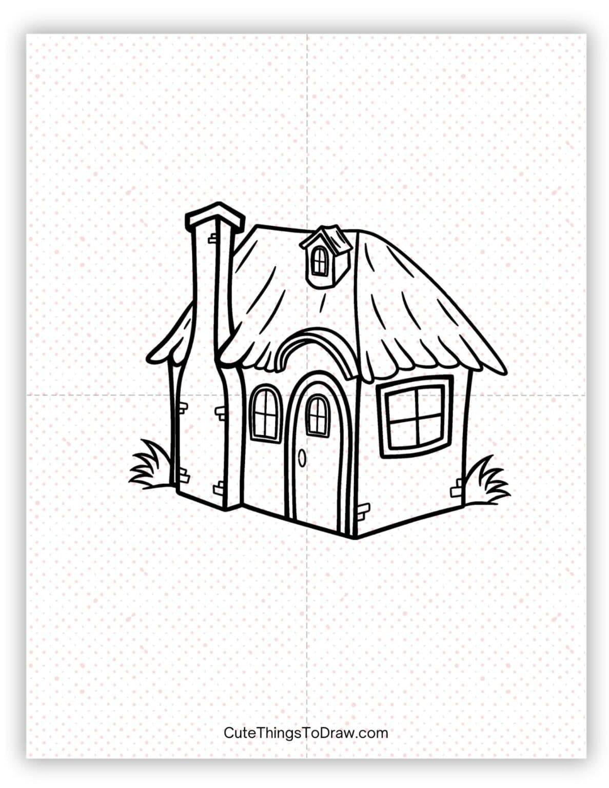 49 Cute House Drawing Ideas - Cute Things to Draw