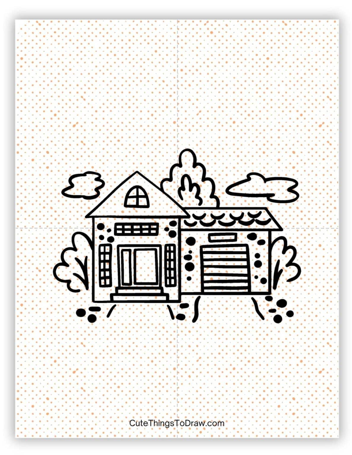 49 Cute House Drawing Ideas - Cute Things to Draw