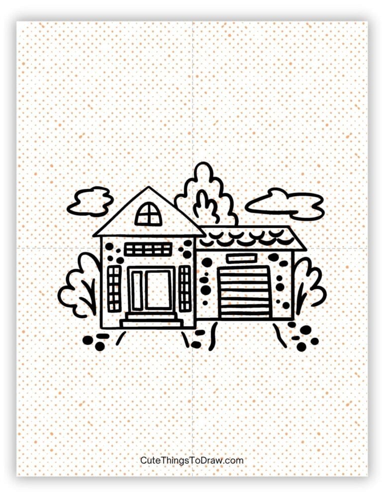49 Cute House Drawing Ideas - Cute Things to Draw