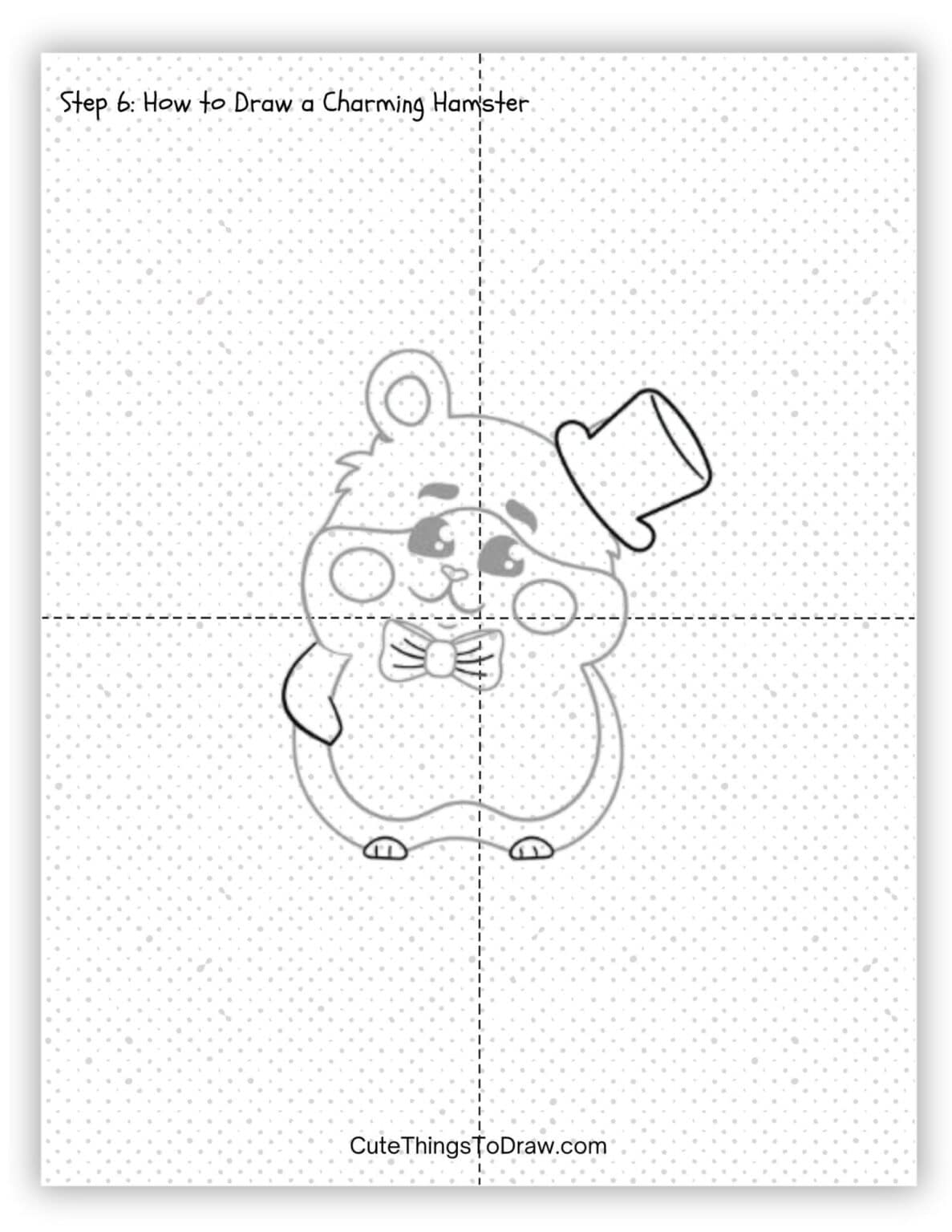 How to Draw a Charming Hamster (Step-by-Step Tutorial) - Cute Things to ...