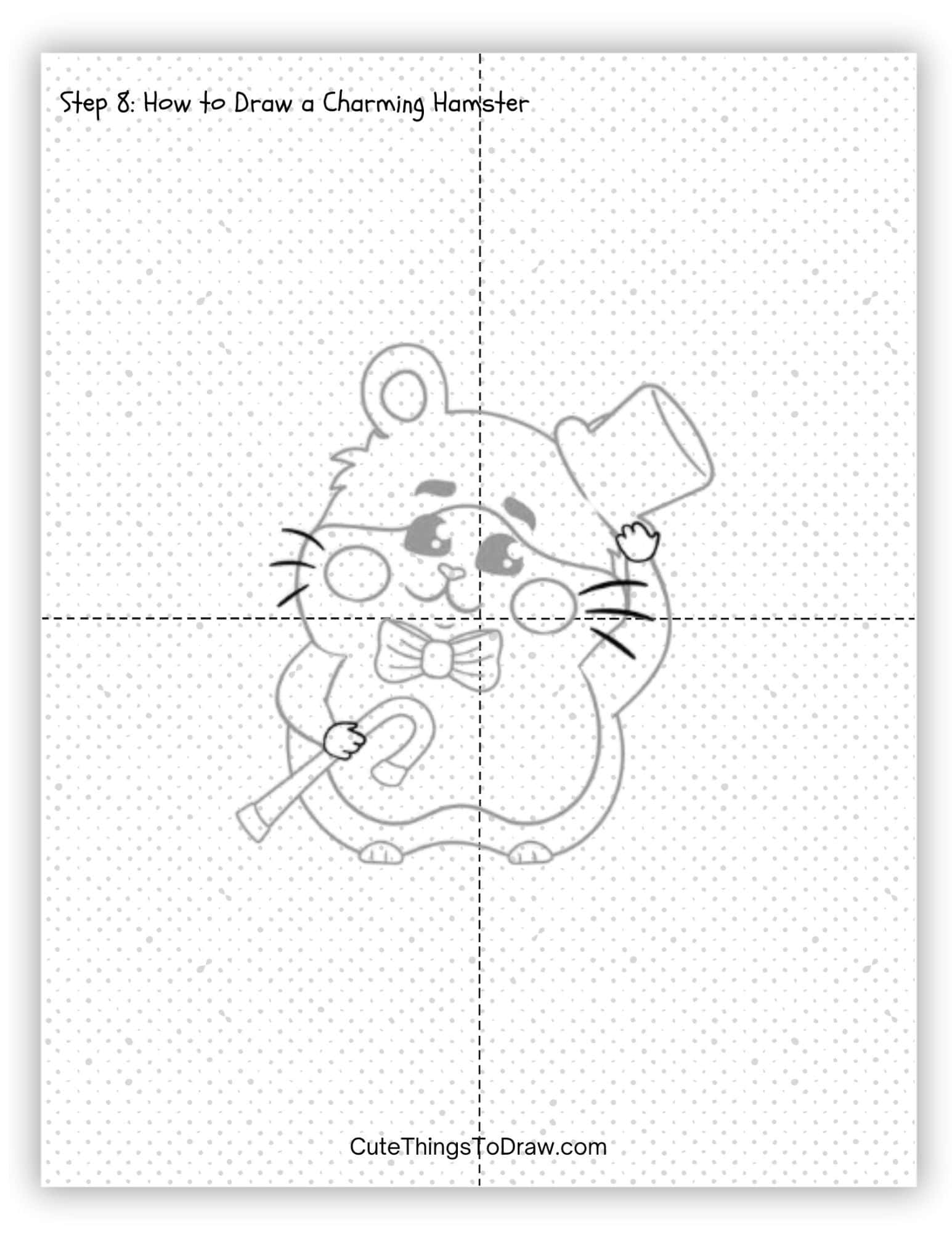 How to Draw a Charming Hamster (Step-by-Step Tutorial) - Cute Things to ...