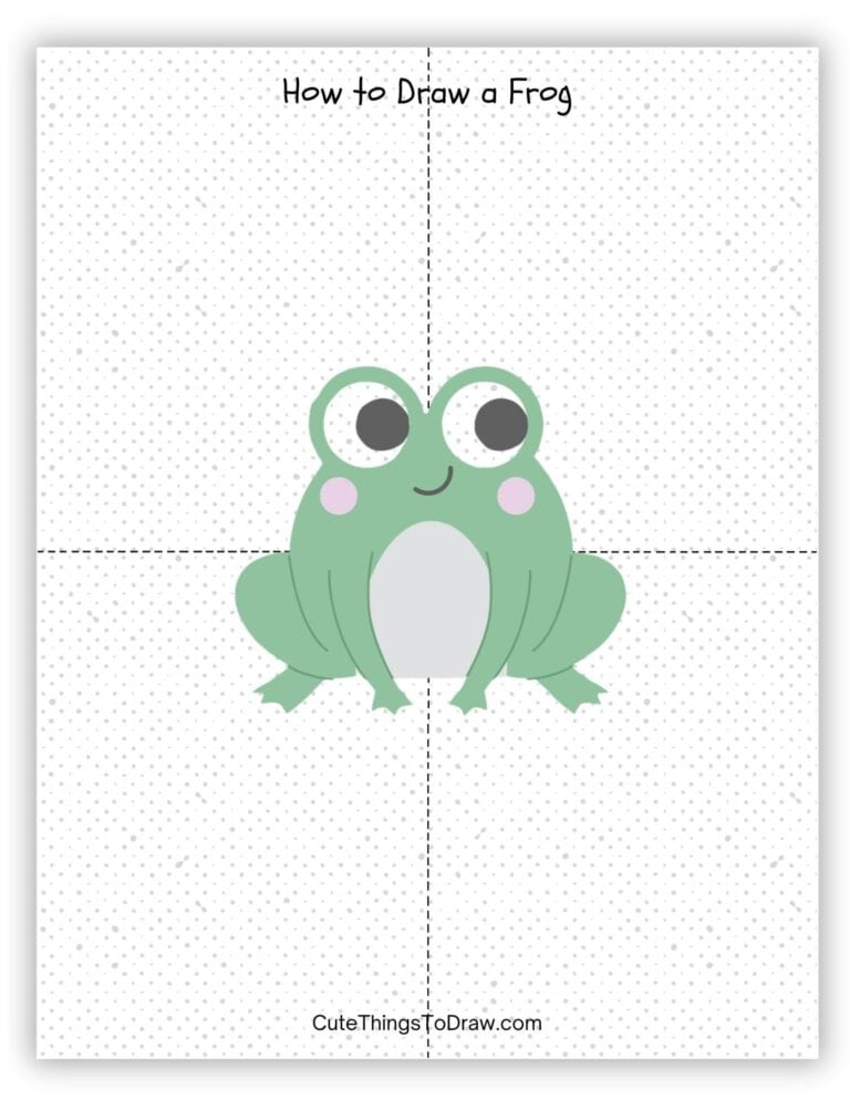 How to Draw a Frog (Step-by-Step Tutorial) - Cute Things to Draw