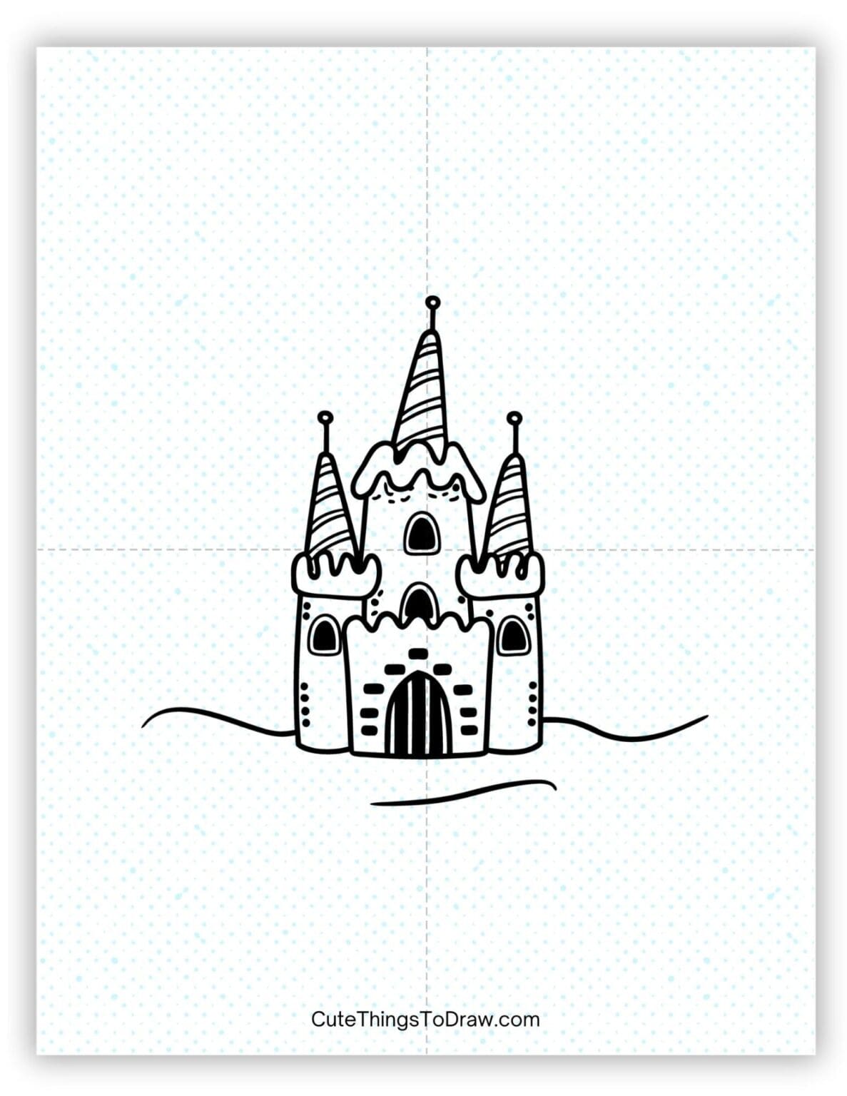 Cute Castle Drawing Ideas - Cute Things to Draw