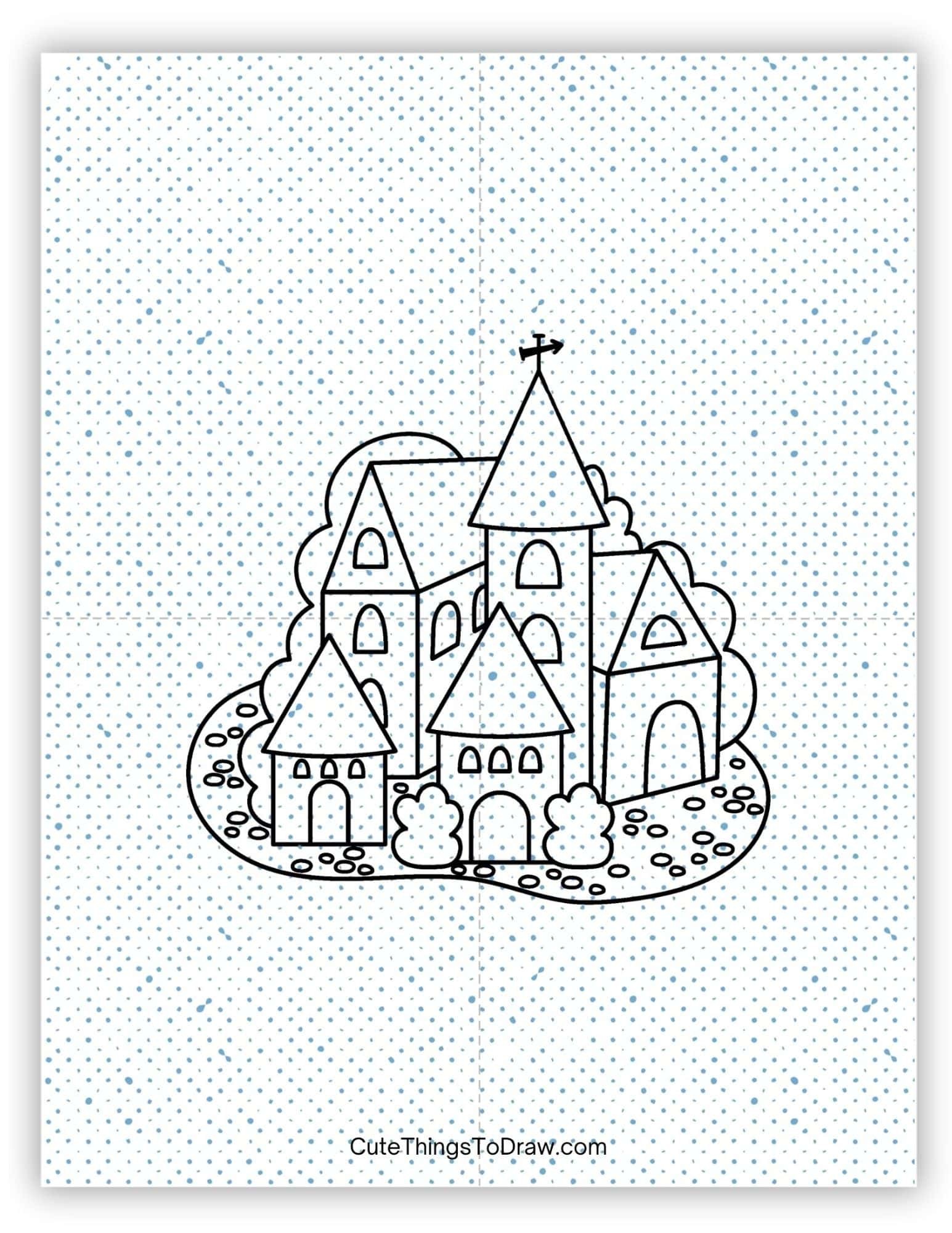 Cute Castle Drawing Ideas - Cute Things to Draw