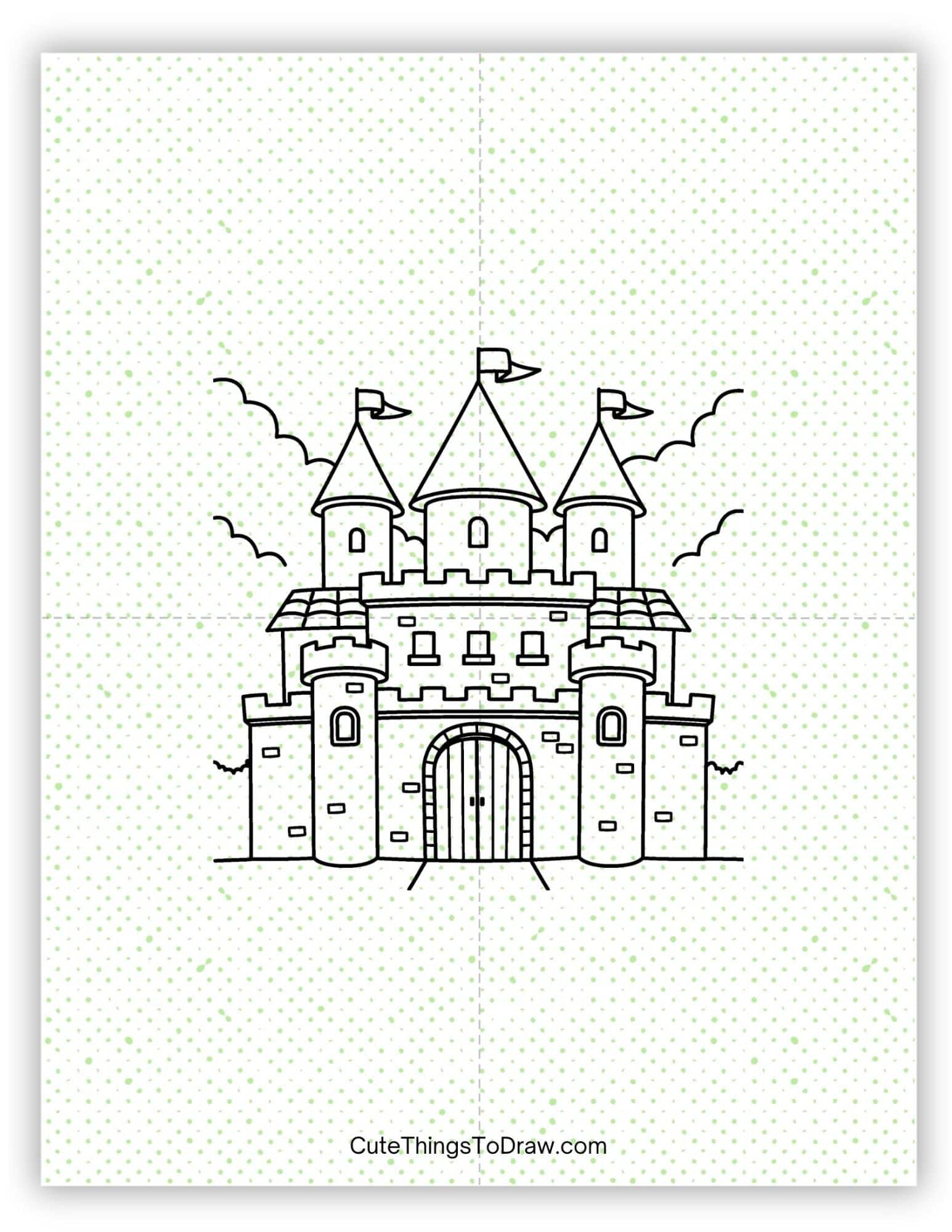 Cute Castle Drawing Ideas - Cute Things to Draw