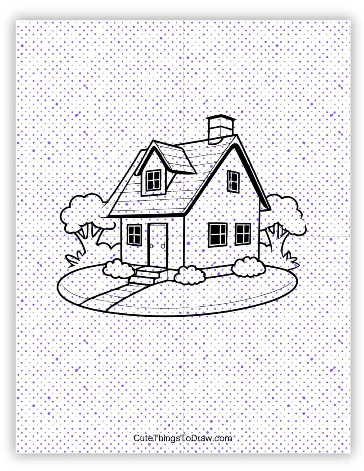 49 Cute House Drawing Ideas - Cute Things to Draw