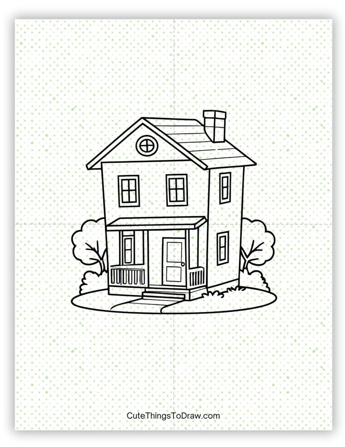 49 Cute House Drawing Ideas - Cute Things to Draw