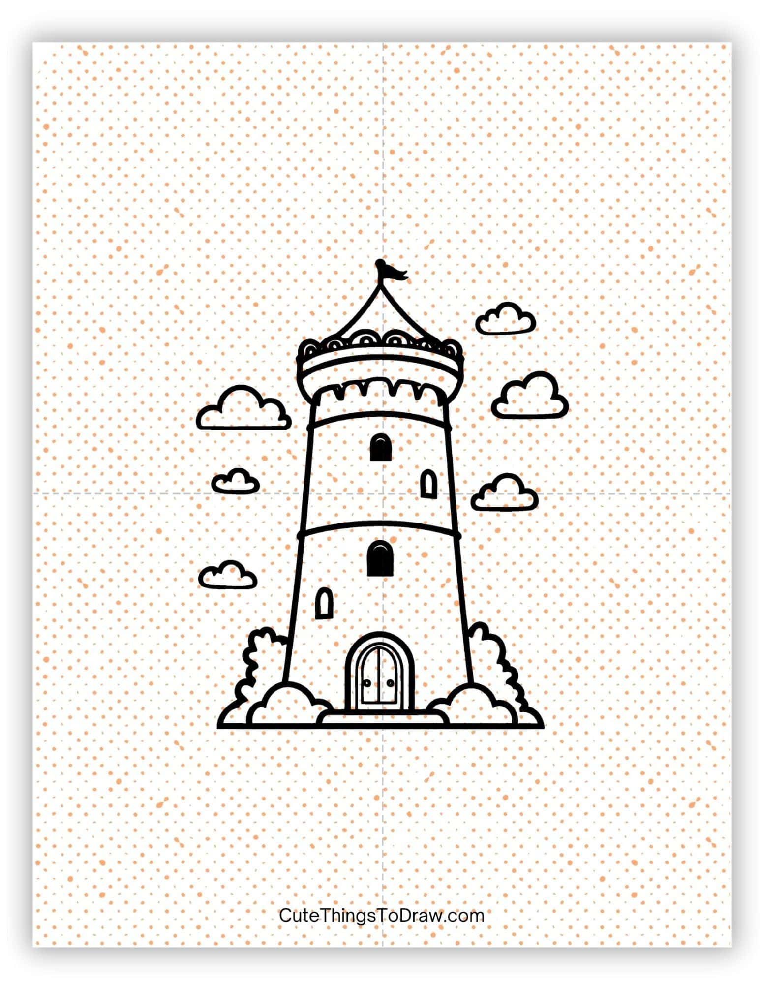 Cute Castle Drawing Ideas - Cute Things to Draw