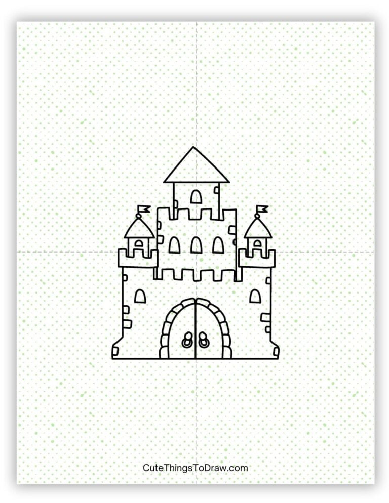 Cute Castle Drawing Ideas - Cute Things to Draw