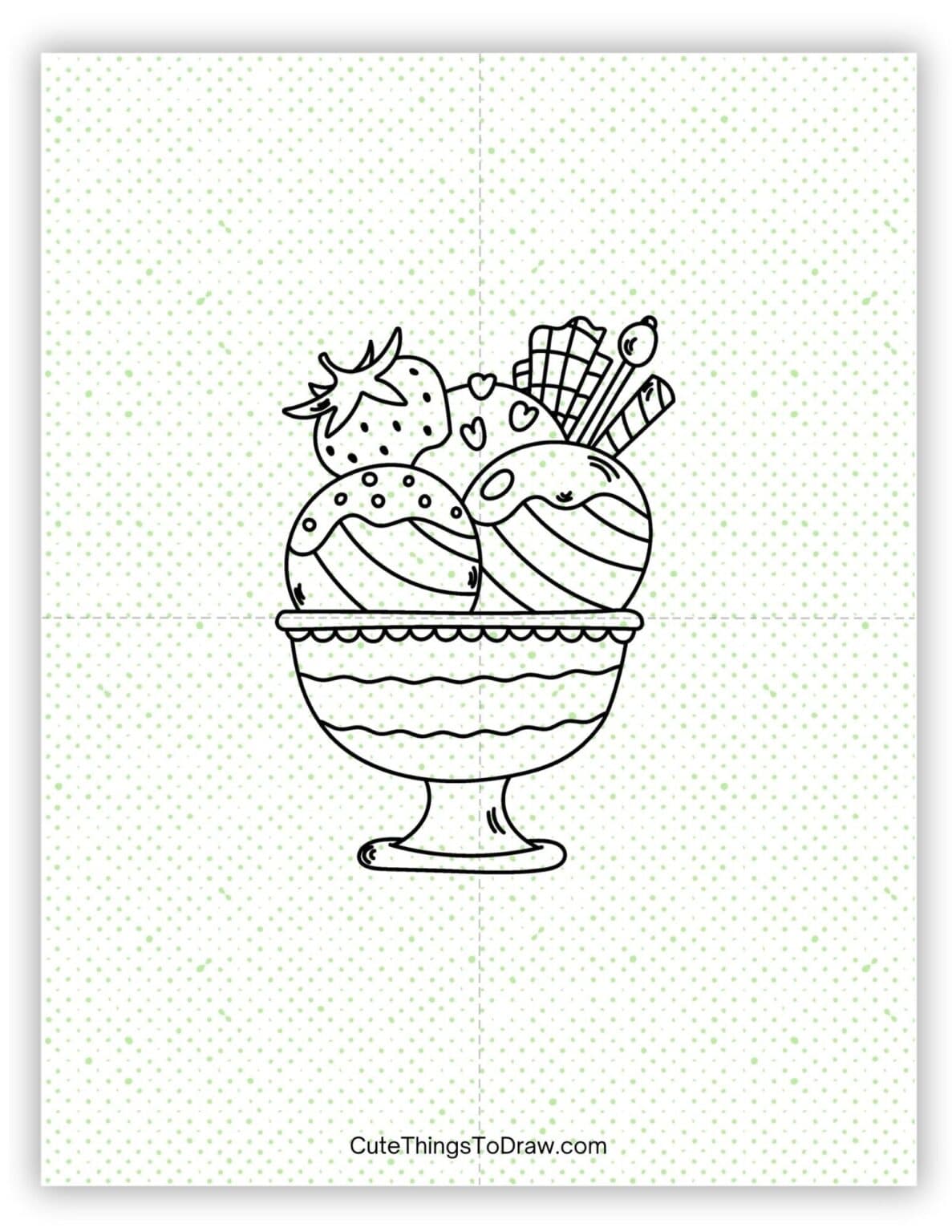 Cute Ice Cream Drawing Ideas - Cute Things to Draw
