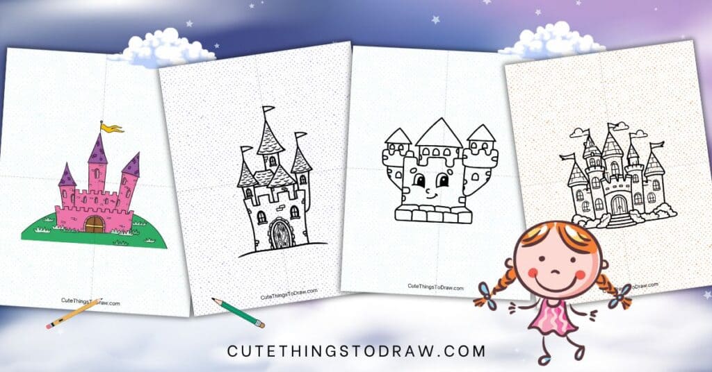 Cute Castle Drawing Ideas - Cute Things to Draw