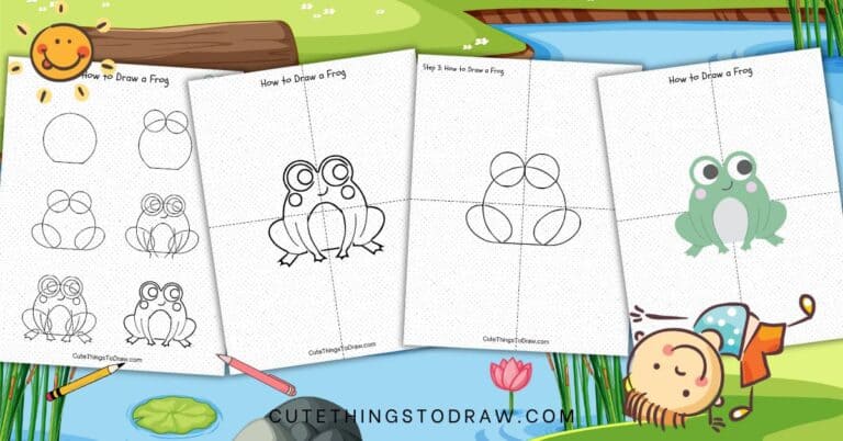 How to Draw a Frog (Step-by-Step Tutorial) - Cute Things to Draw